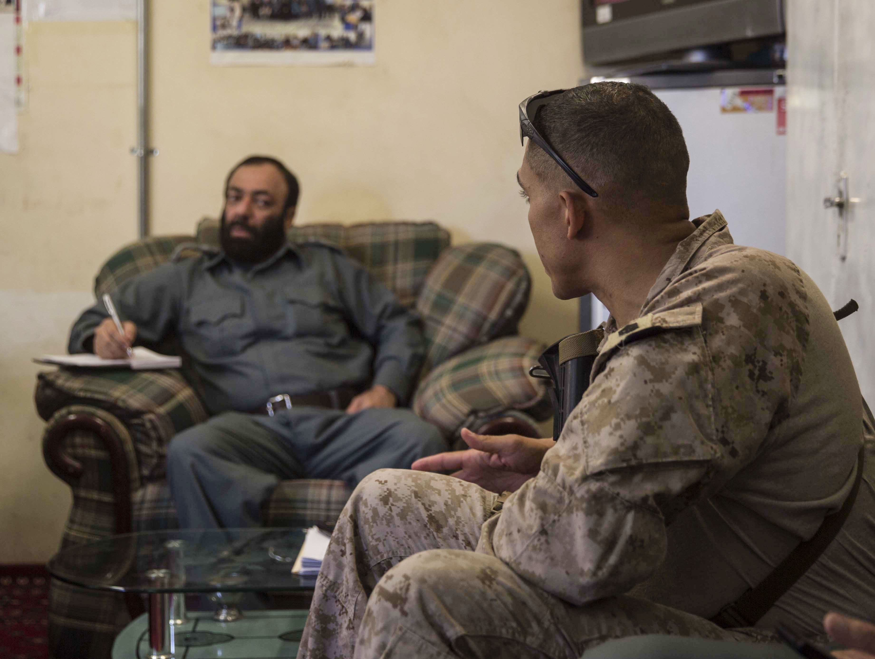 Fly-to-Advise: Marines with Task Force Southwest visit the Provincial ...