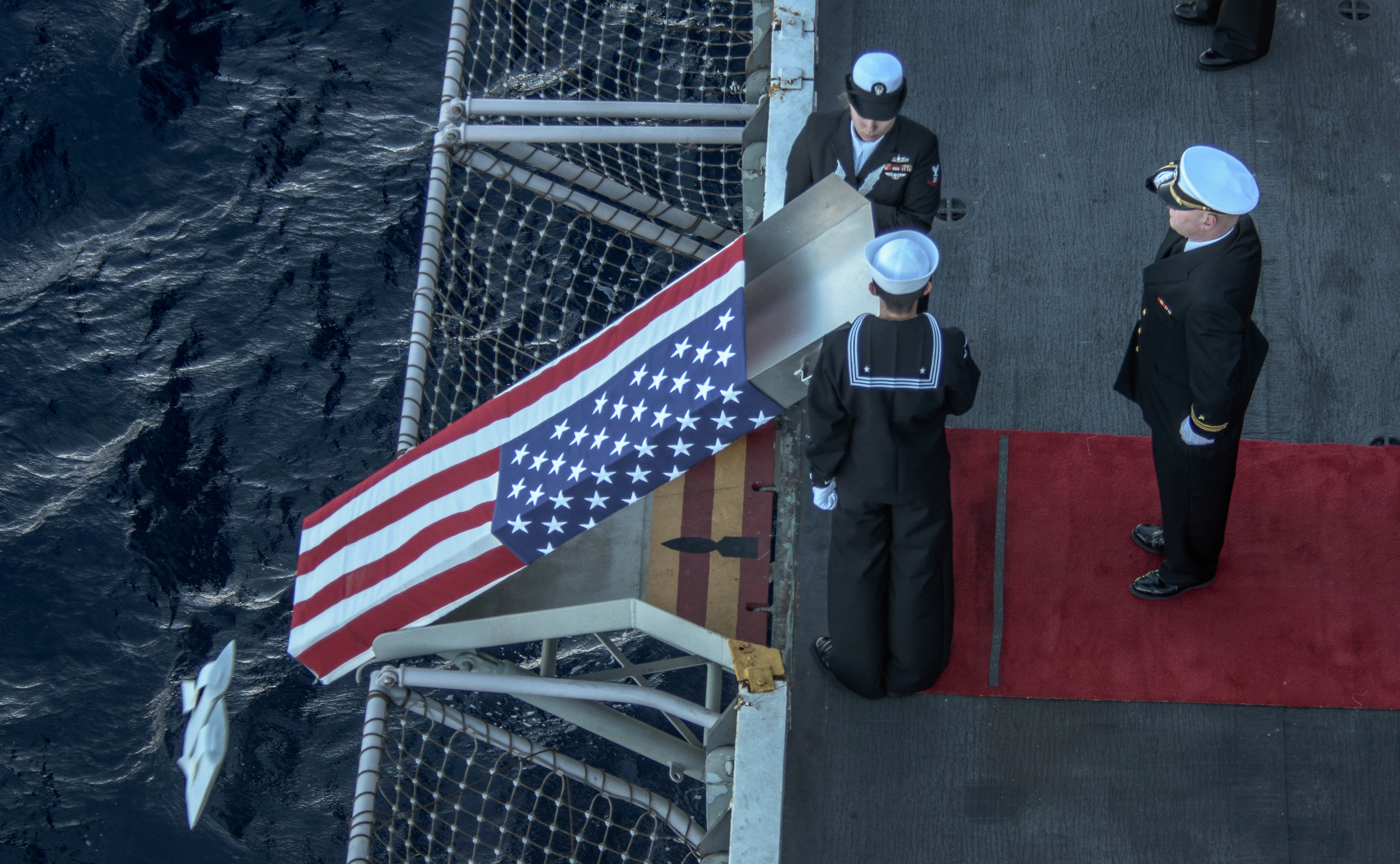 Another Cold One with the Boys: Coral Sea Veteran Laid to Rest with ...