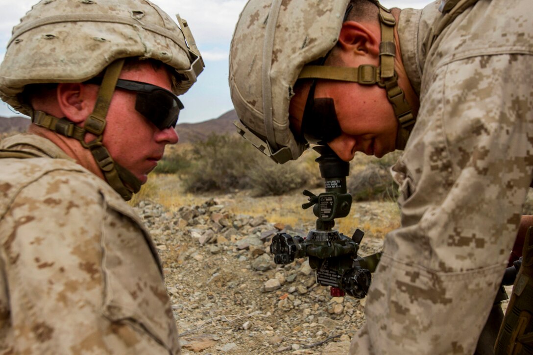 Sighting in a Mortar | U.S. Department of War