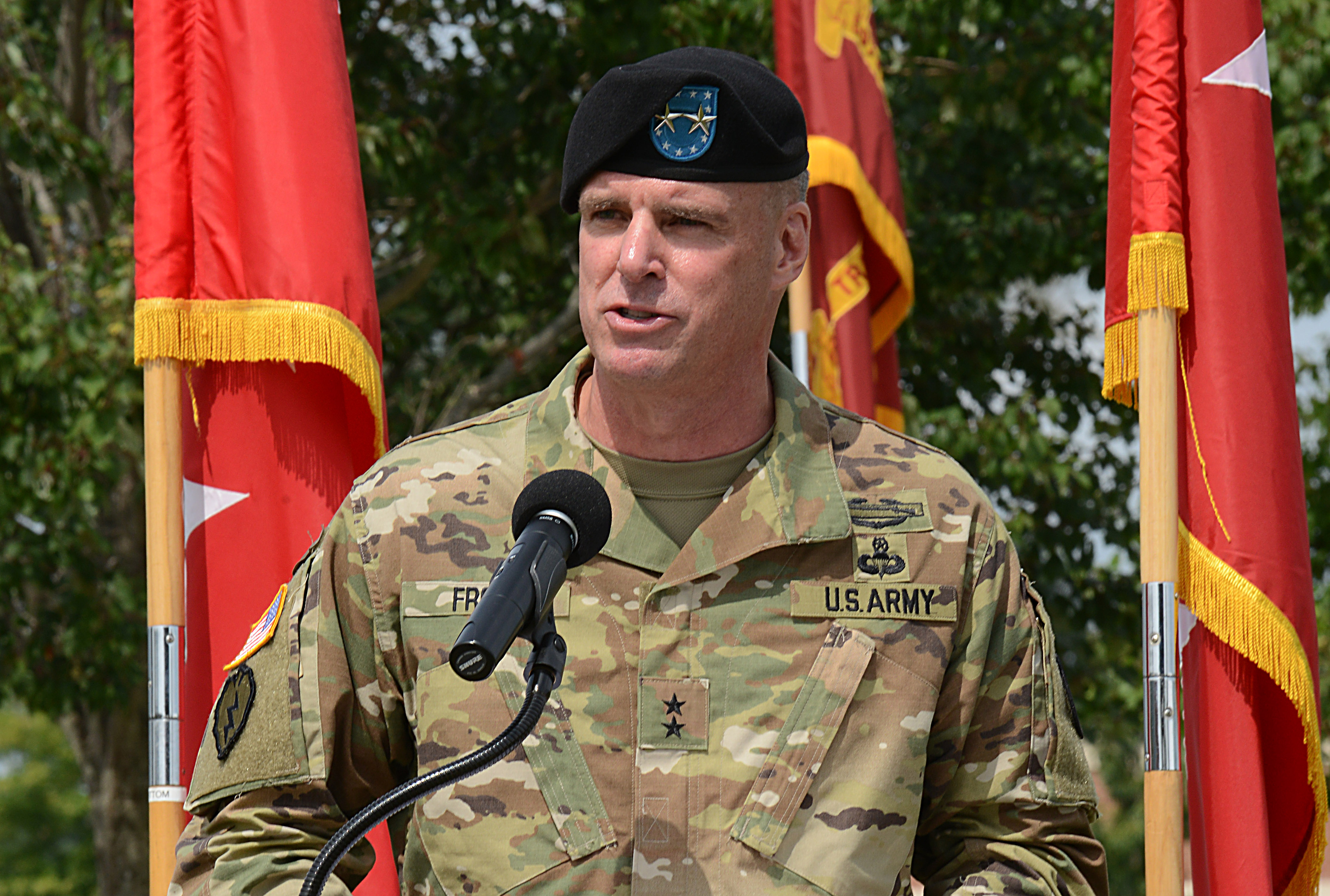 Change of command: Maj. Gen. Malcolm B. Frost takes over U.S. Army ...