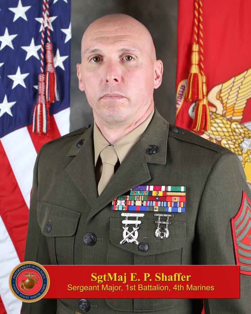 Sergeant Major E. Shaffer > 1st Marine Division > Leaders