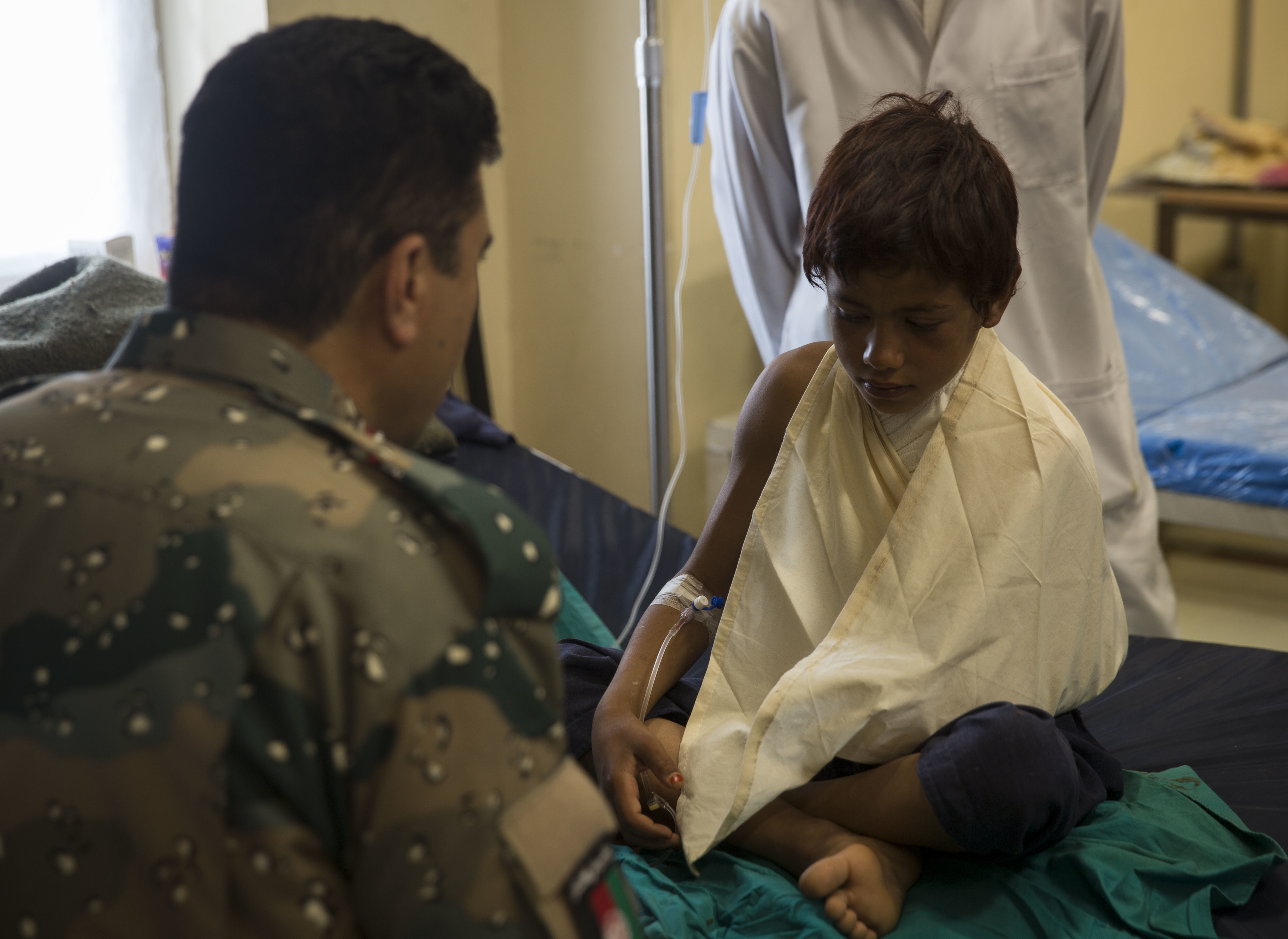 Young boy injured during Taliban rocket attack near Bost Airfield