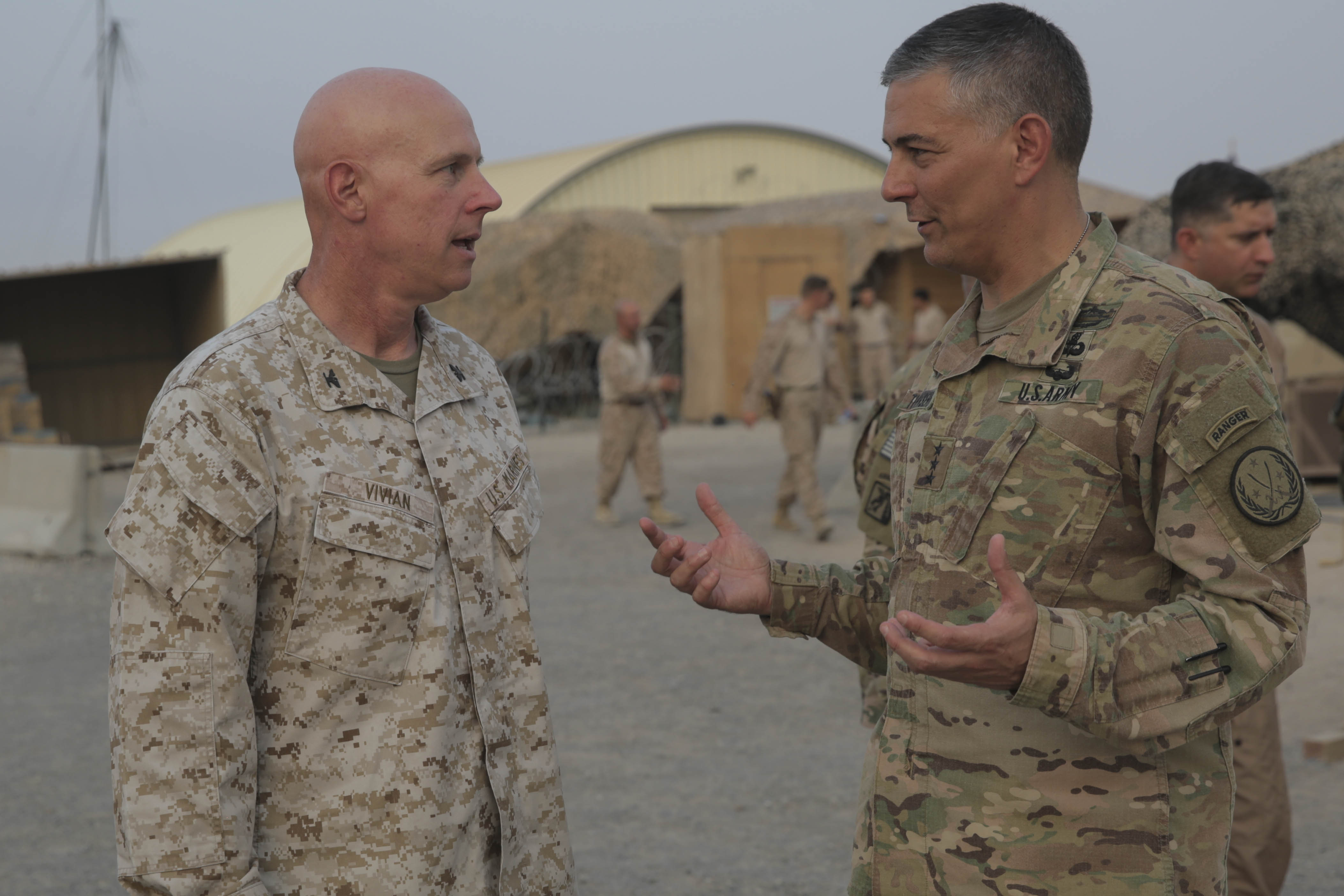 CJTF-OIR Commander visits SPMAGTF-CR-CC Marines