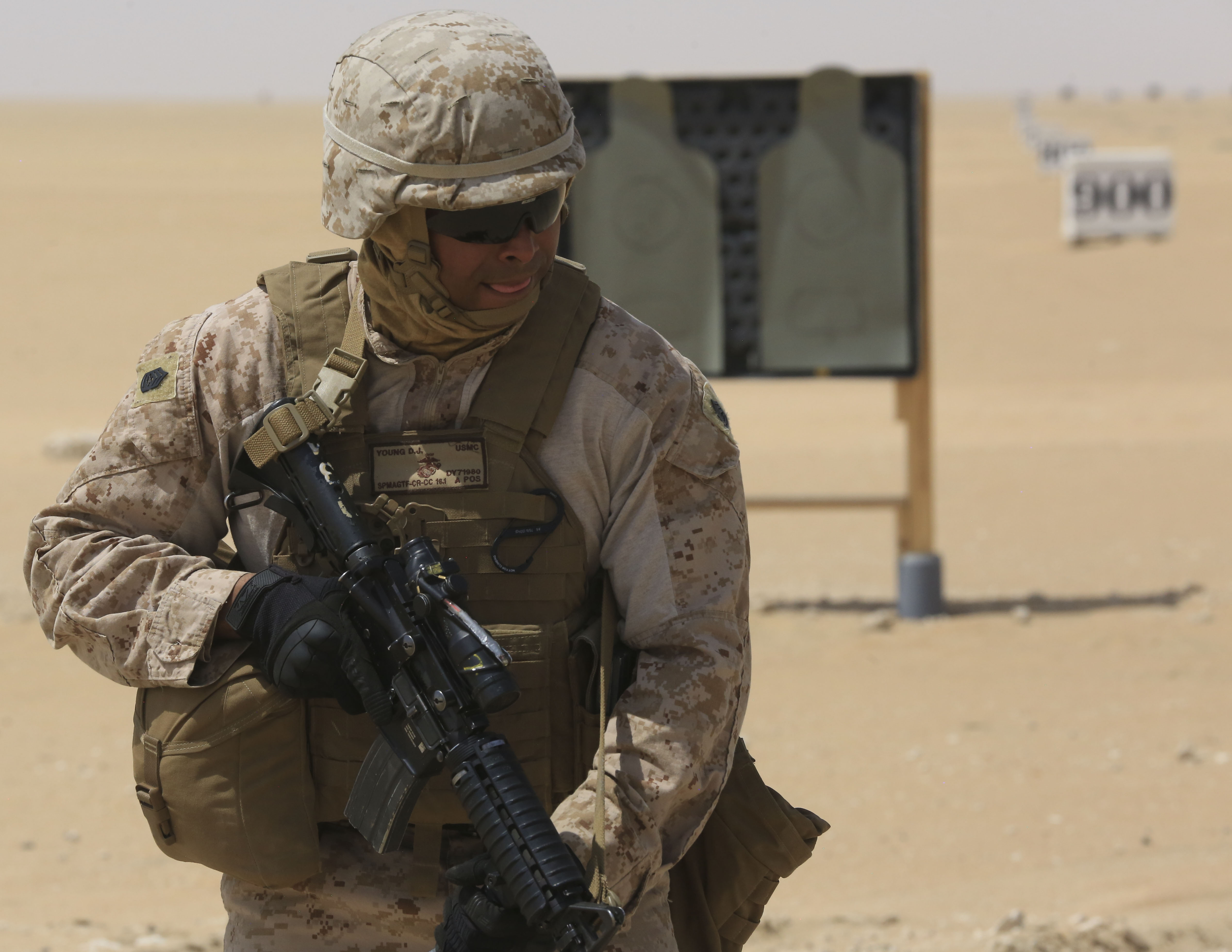 SPMAGTF-CR-CC Marines Take Aim During Marksmanship Training