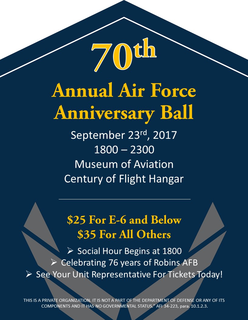 70th Annual Air Force Anniversay Ball