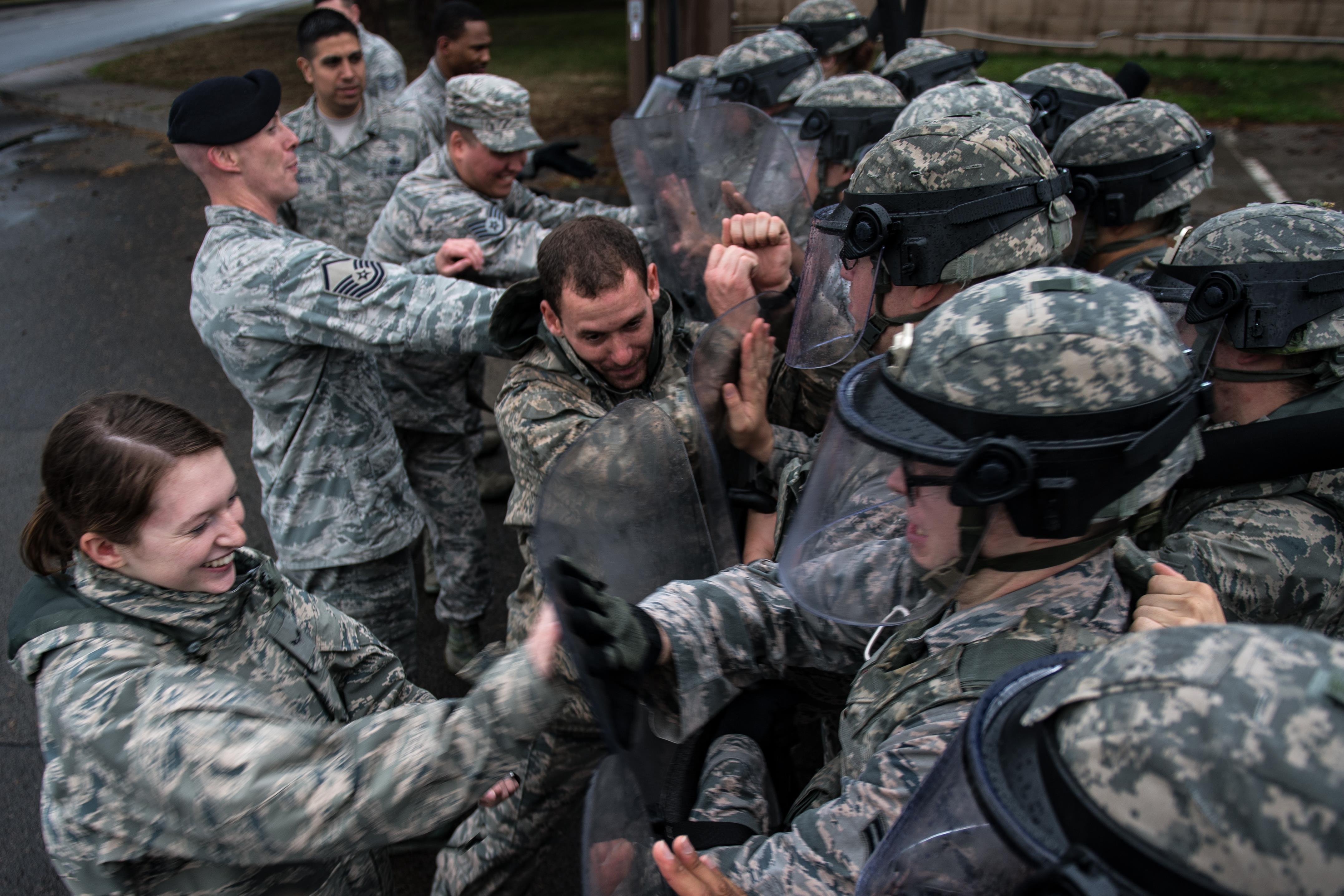 86 SFS conducts crowd control training > Ramstein Air Base > Article ...