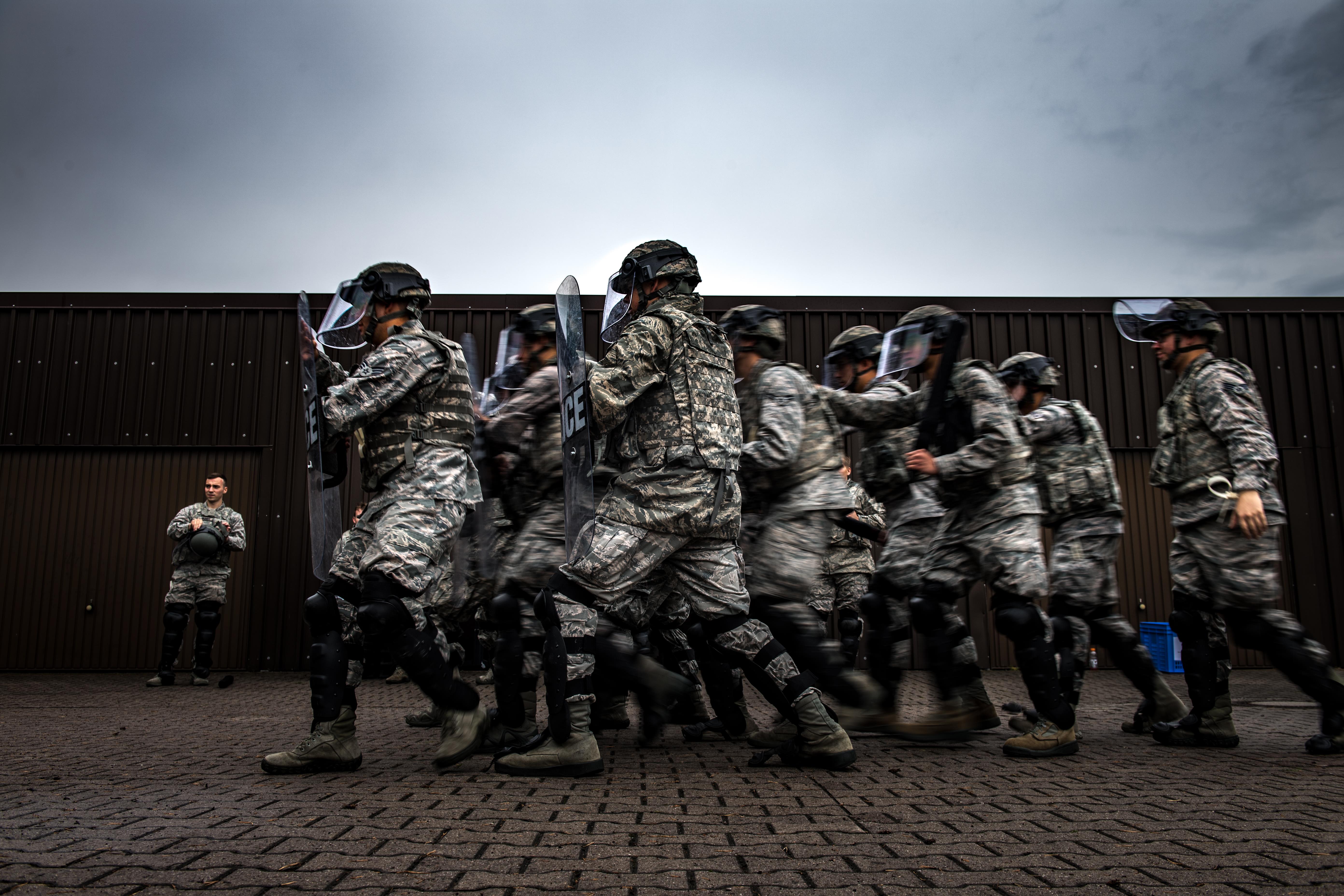 86 SFS conducts crowd control training > Ramstein Air Base > Article ...