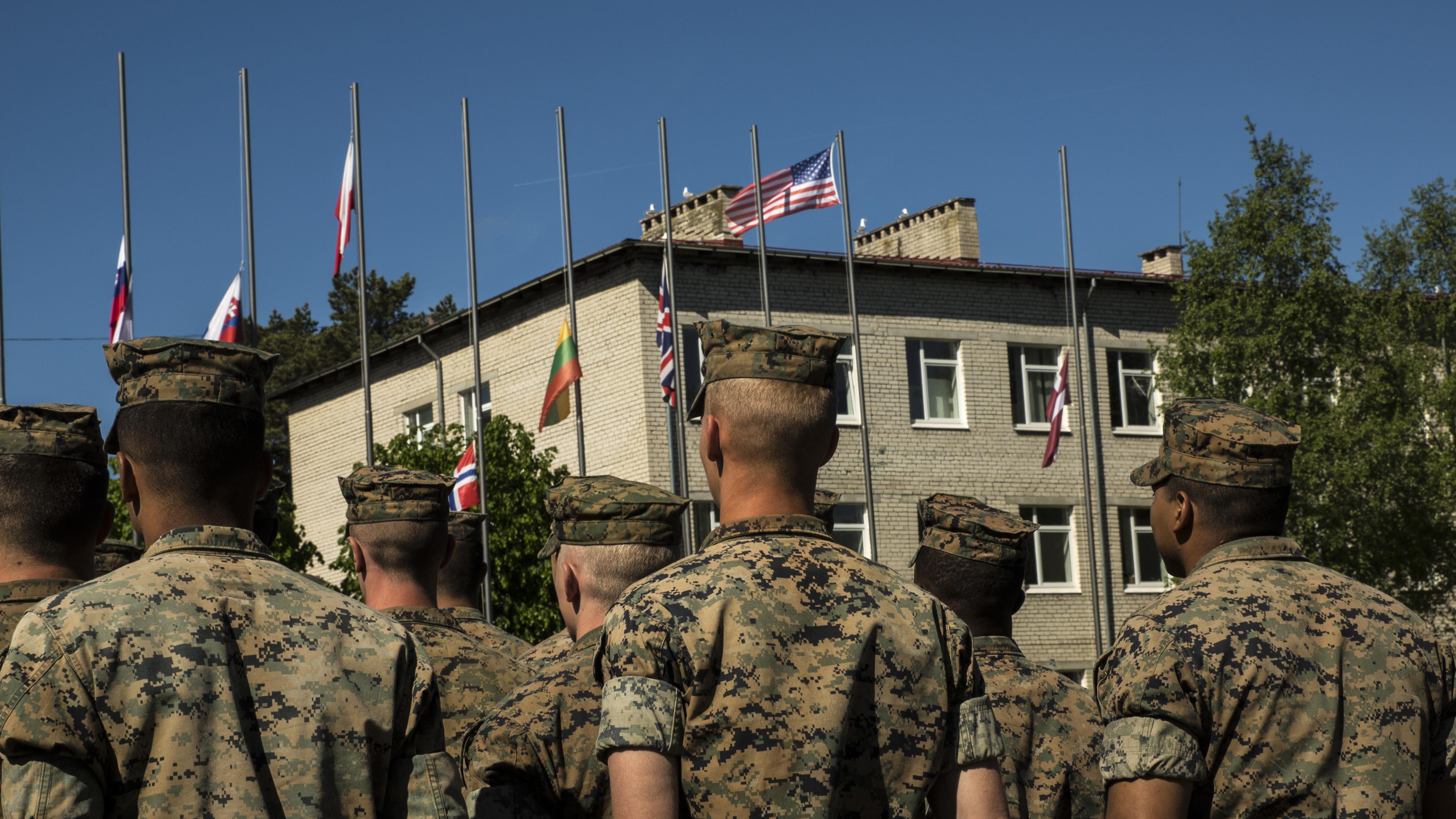 Flags Unfurl during Opening Ceremony Saber Strike 17 > U.S. Marine ...