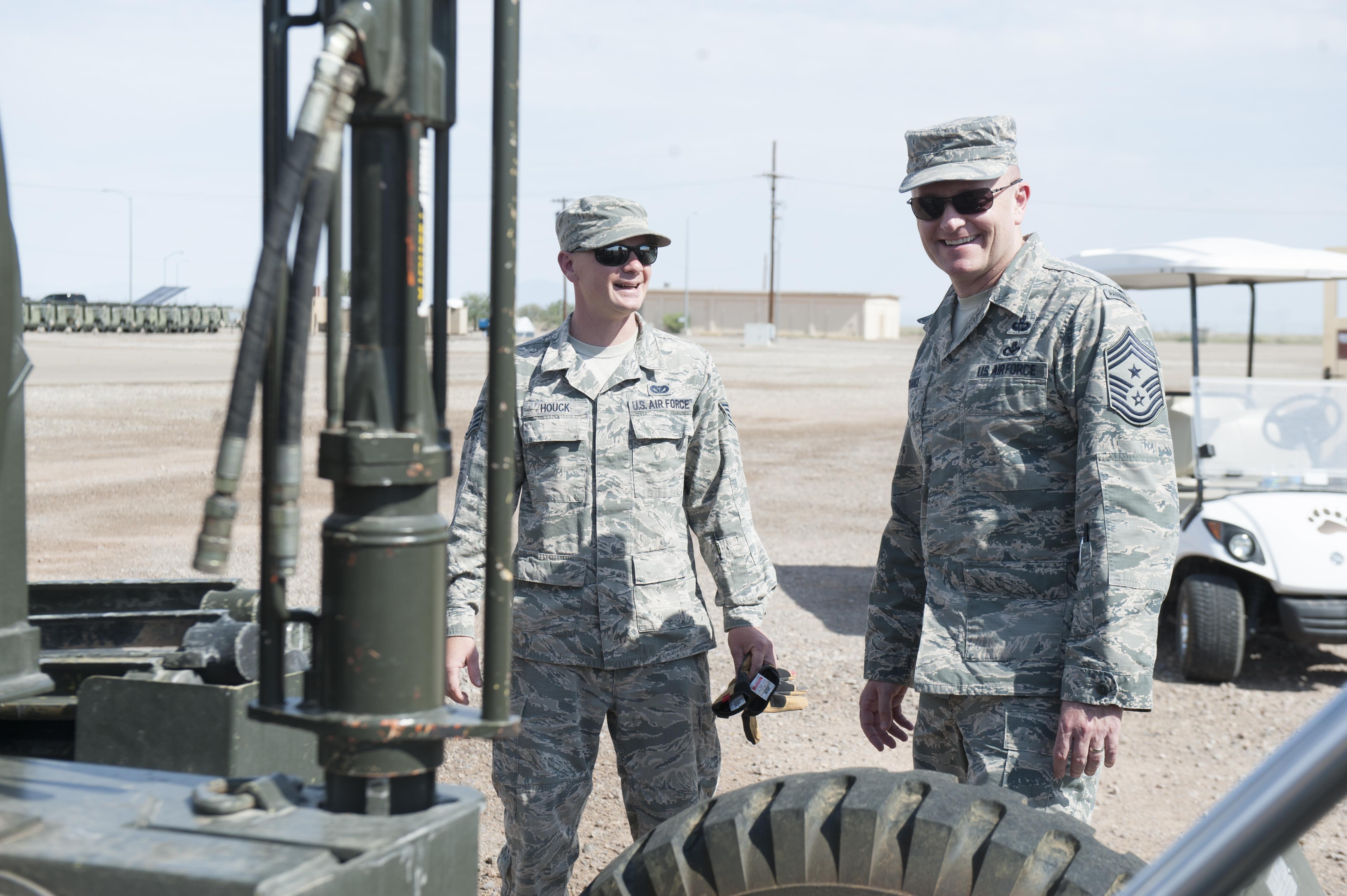 AFMC command chief visits Holloman > Holloman Air Force Base > Display