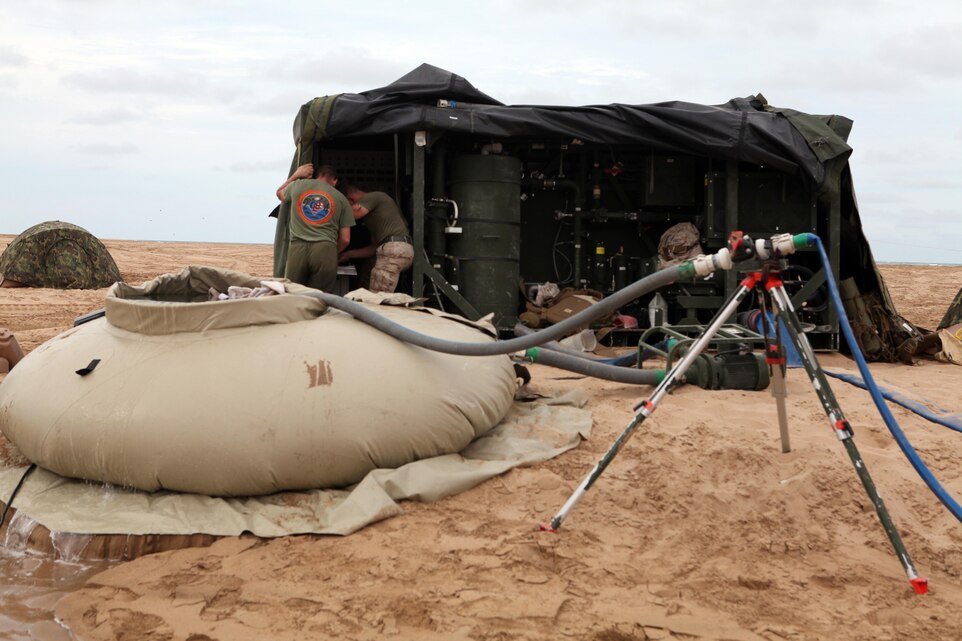 Marines Manage Tactical Water Purification System during African Lion ...