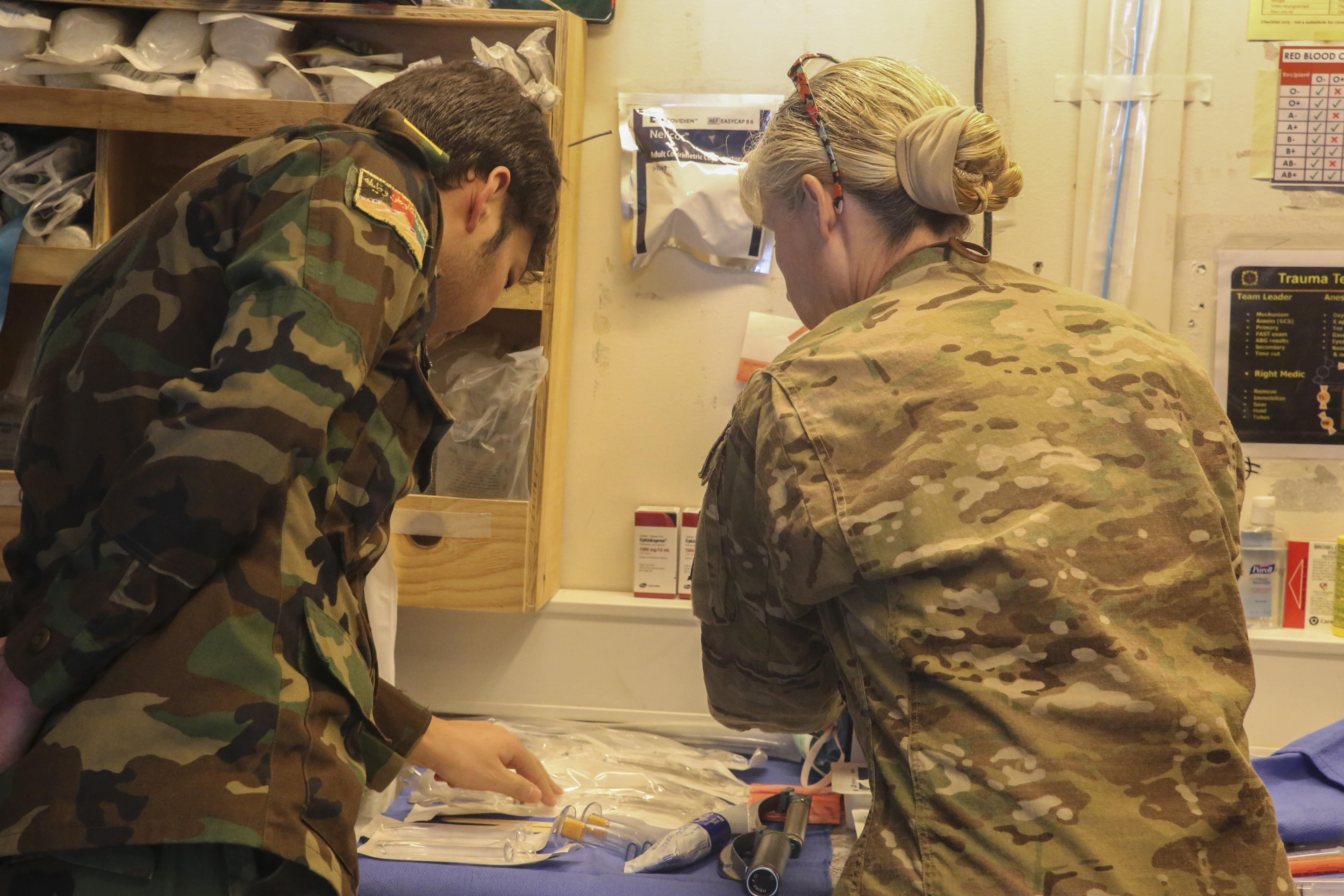 2nd FST, 215th Corps partner for medical training