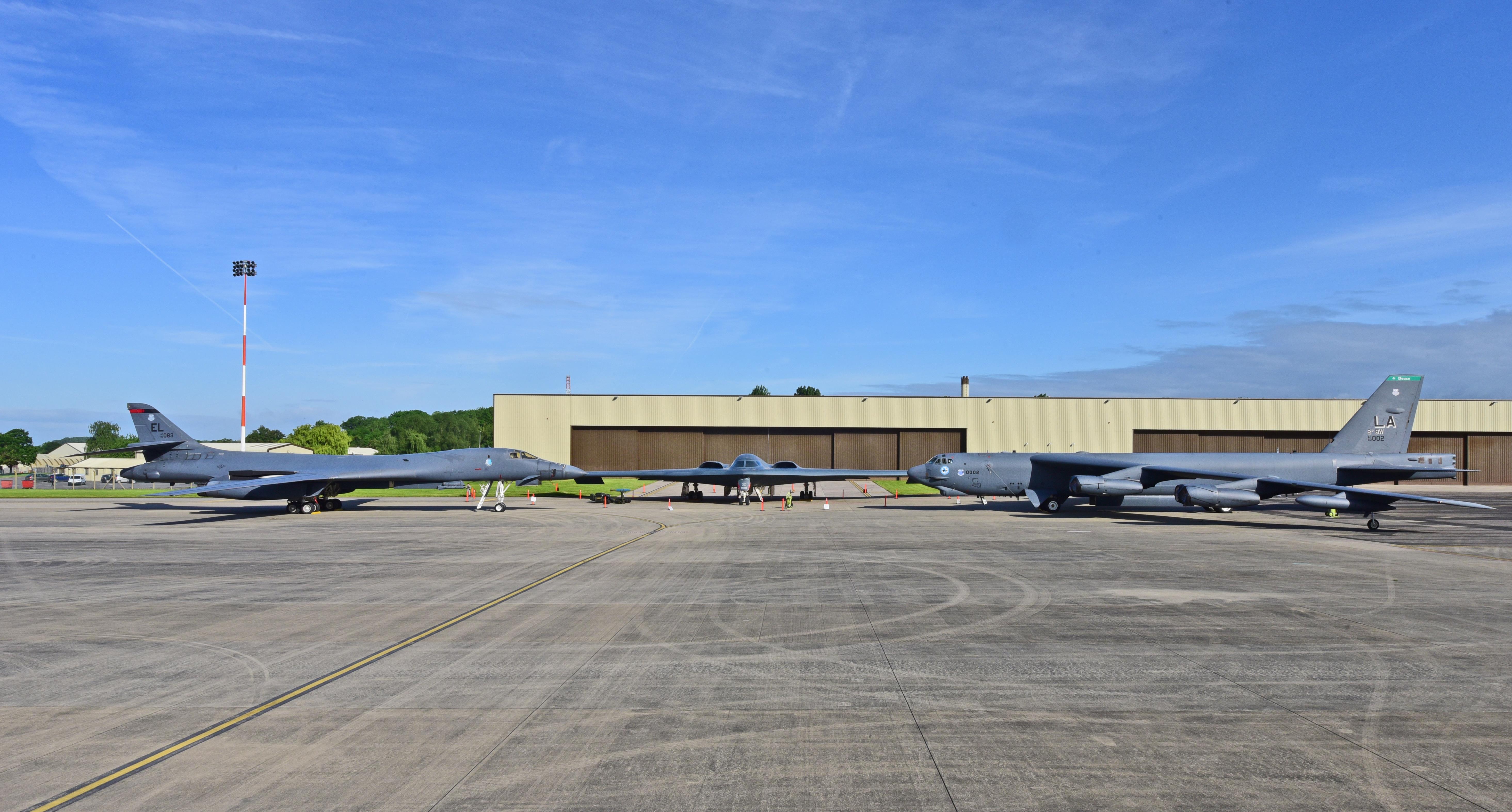Historic first for Air Force strategic bombers > Air Force Global ...