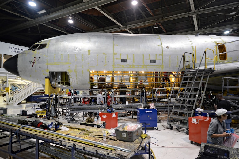 Looking inside: The massive undertaking of a KC-135 double-belly ...