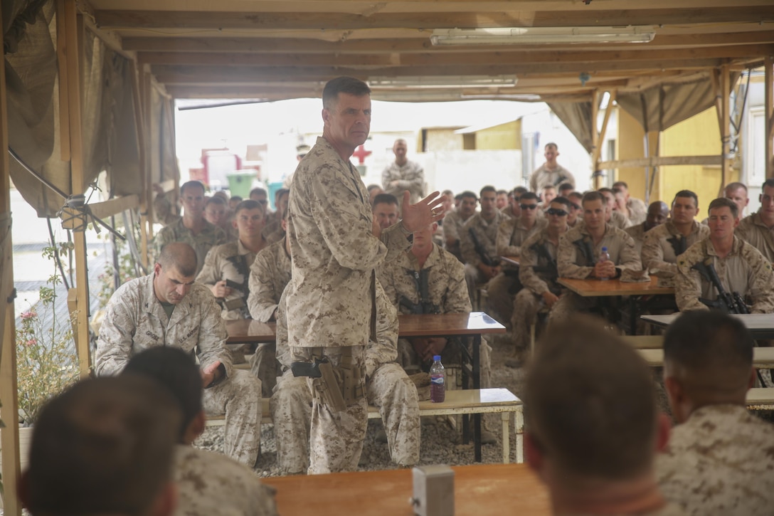 MARCENT commander meets with Task Force Southwest, Helmand key leaders