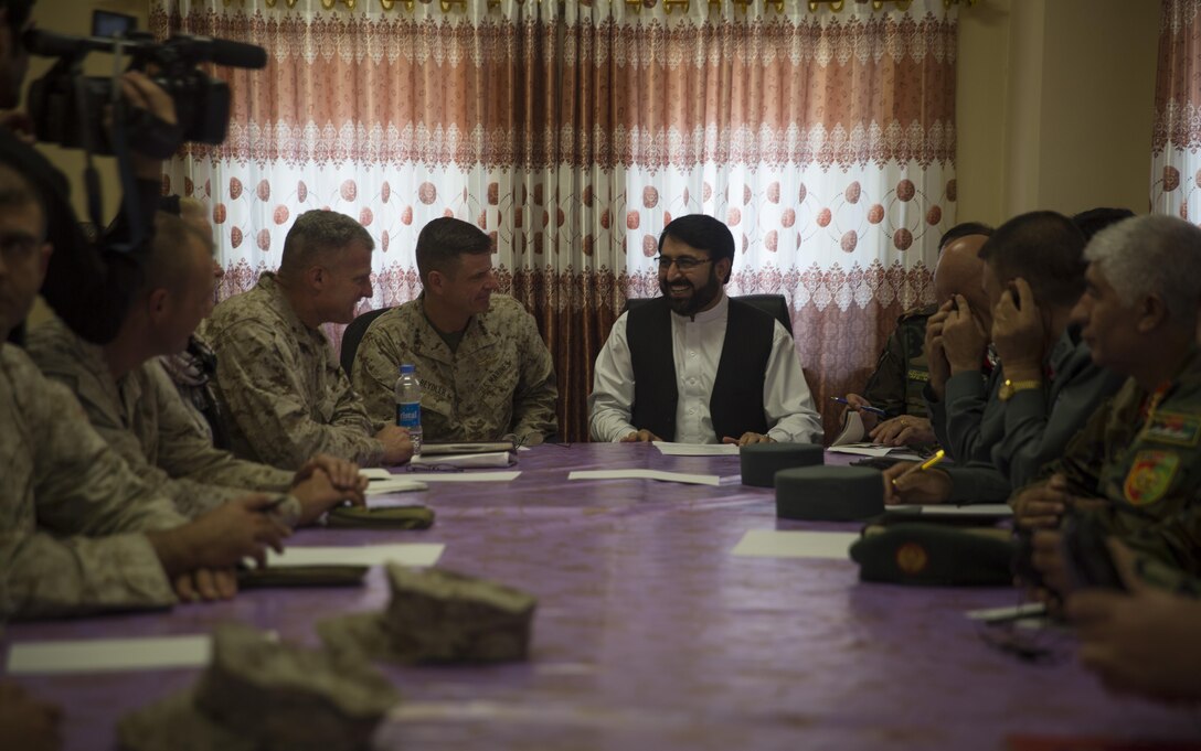 MARCENT commander meets with Task Force Southwest, Helmand key leaders