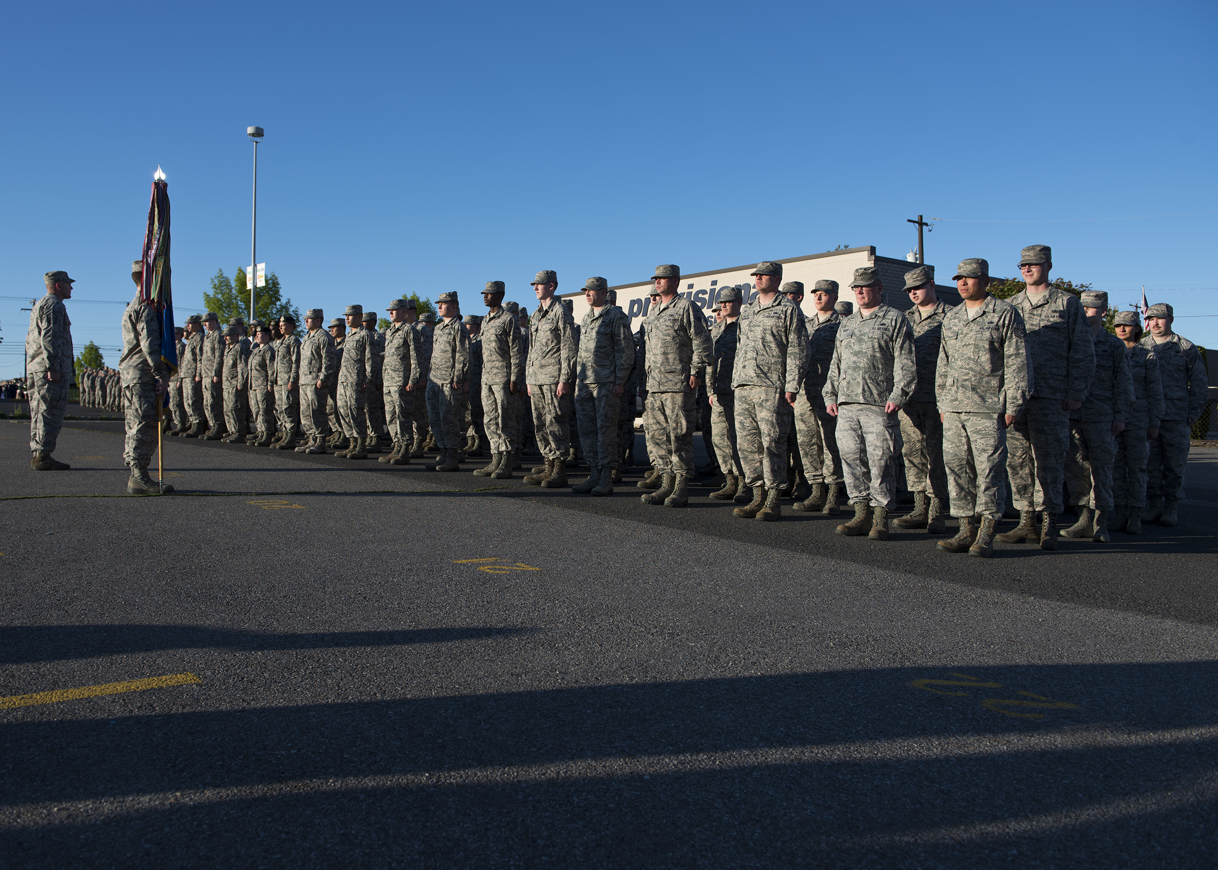 Fairchild Airmen march in Armed Forces Torchlight Parade > Fairchild ...
