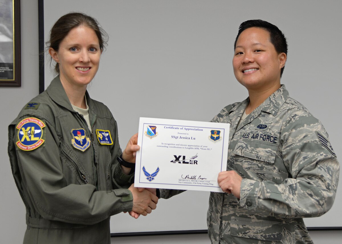 Laughlin XLer: Staff Sgt. Jessica Lu > Laughlin Air Force Base > News
