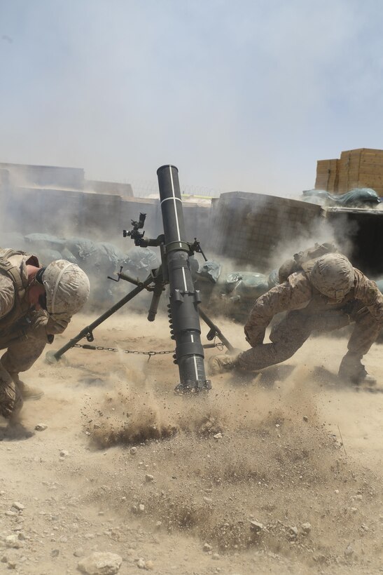 On the mark: Task Force Southwest Marines sustain mortar skills