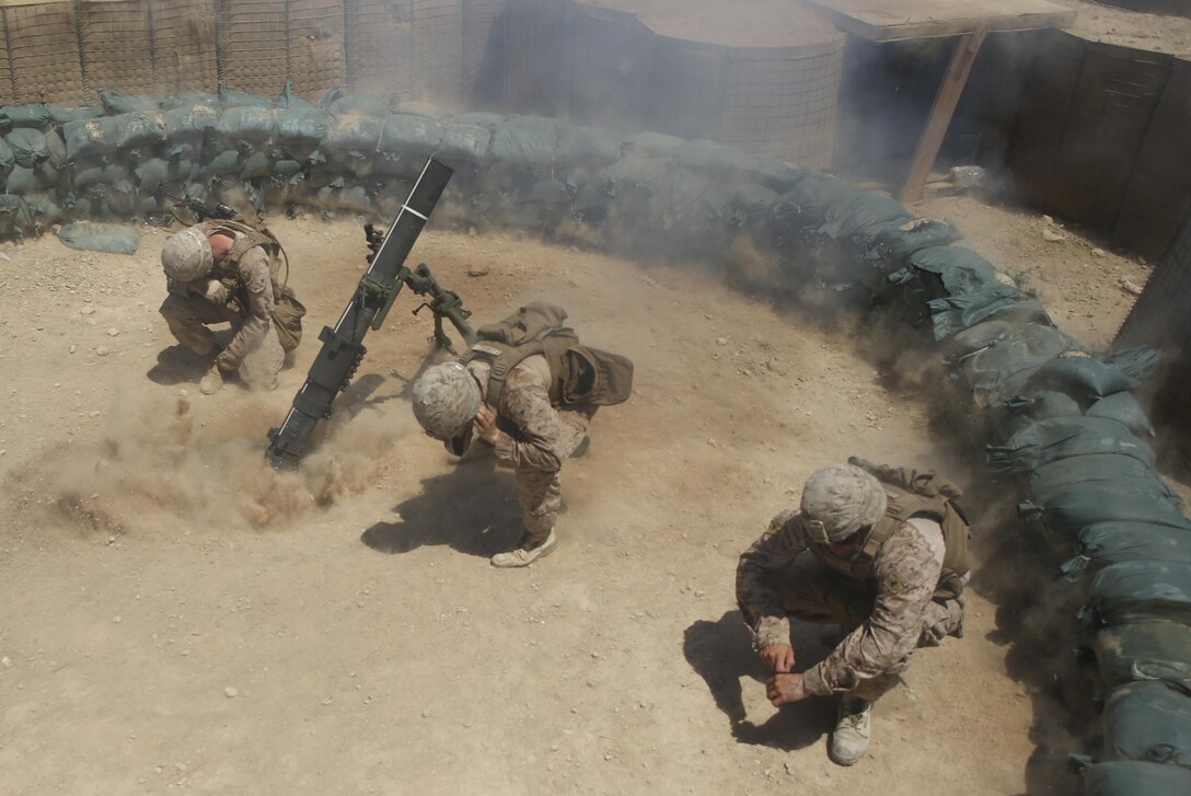 On the mark: Task Force Southwest Marines sustain mortar skills