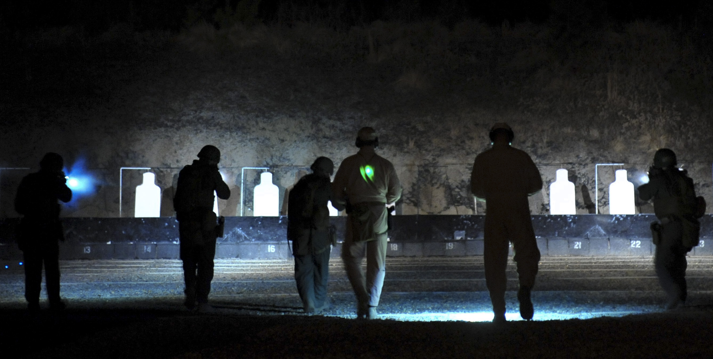 CQB night fire training