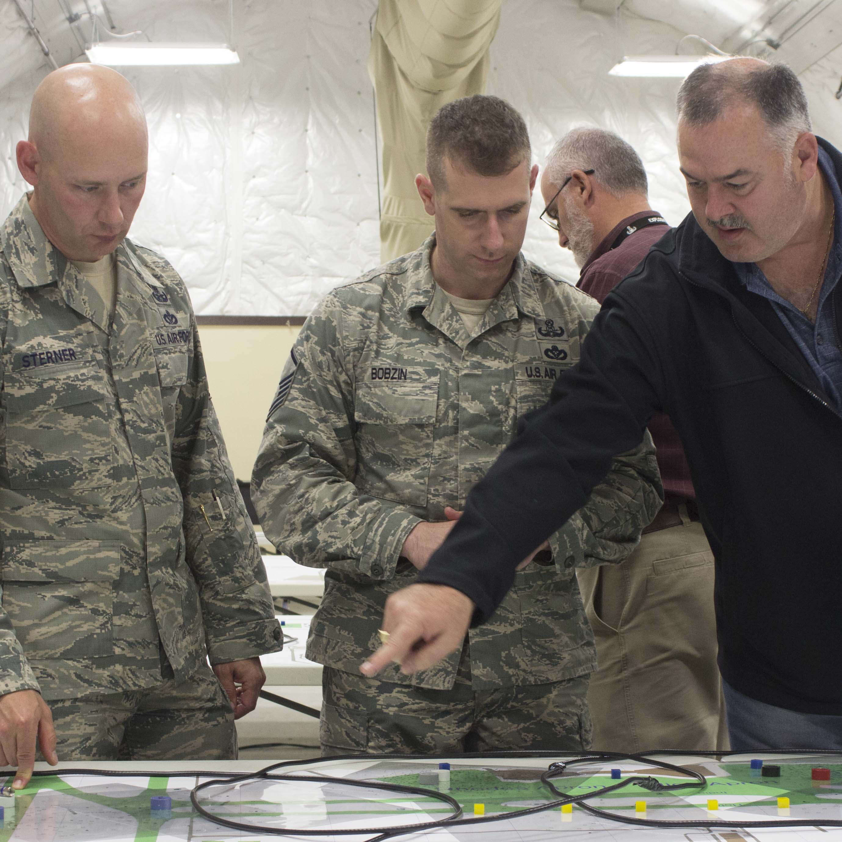 AFCEC uses table top exercise to plan future big moves in RADR > Air ...