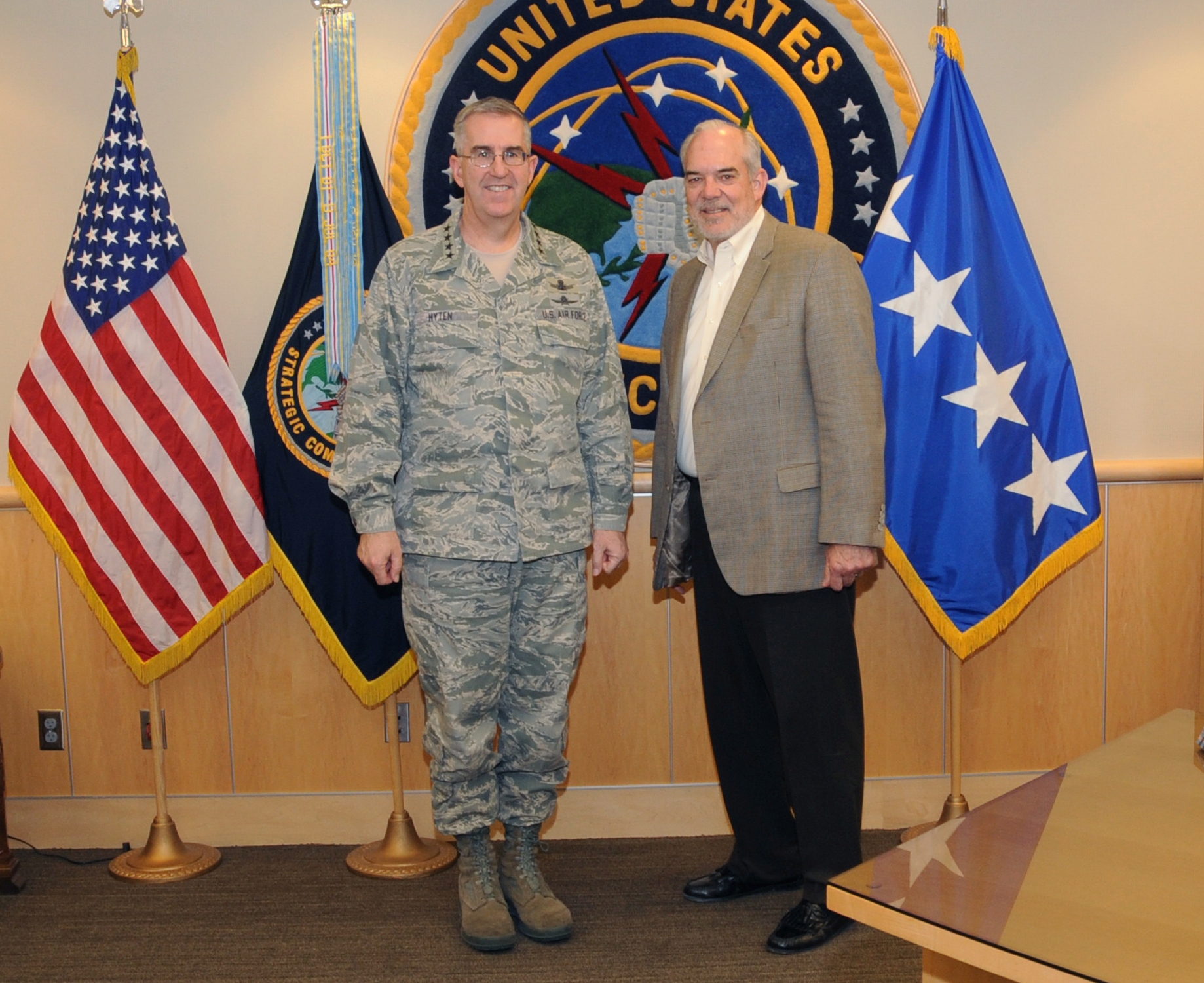 Gen. Hyten welcomes Greater Omaha Chamber president and CEO to ...