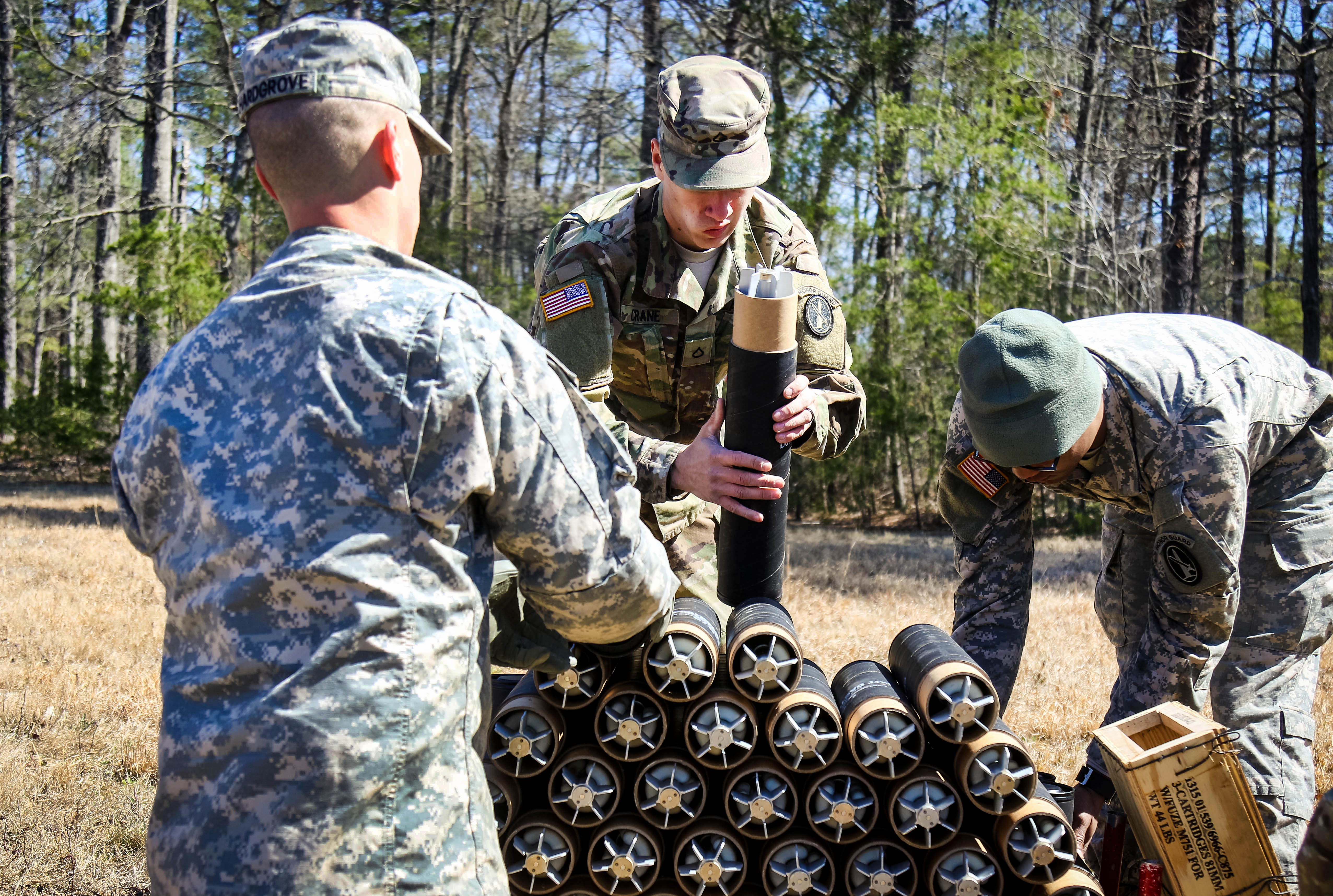 Stacking Mortar Rounds