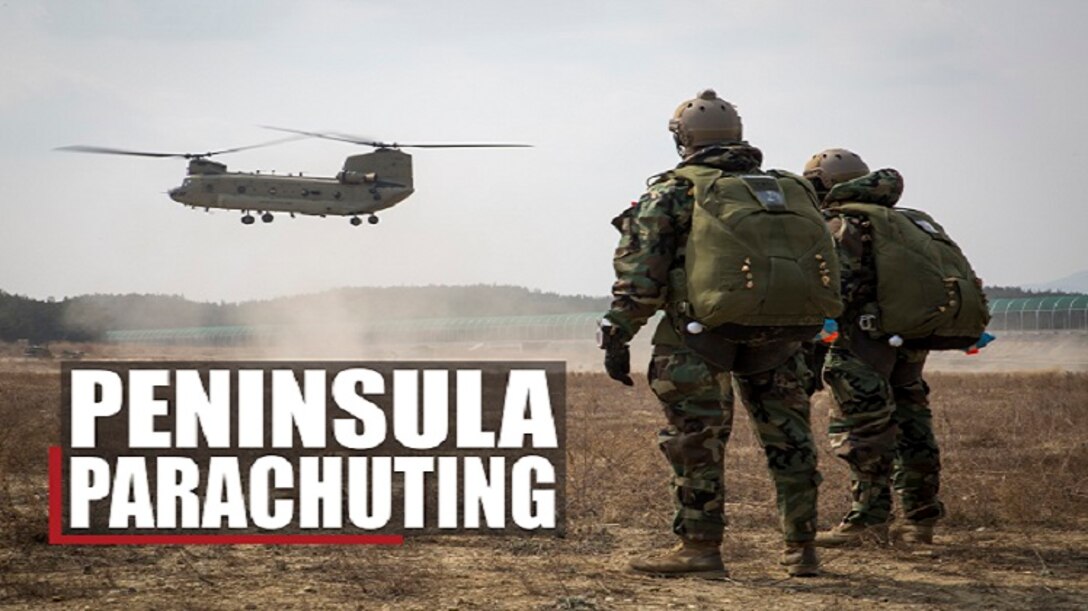 U.S., Republic of Korea Recon Marines conduct parachute operations