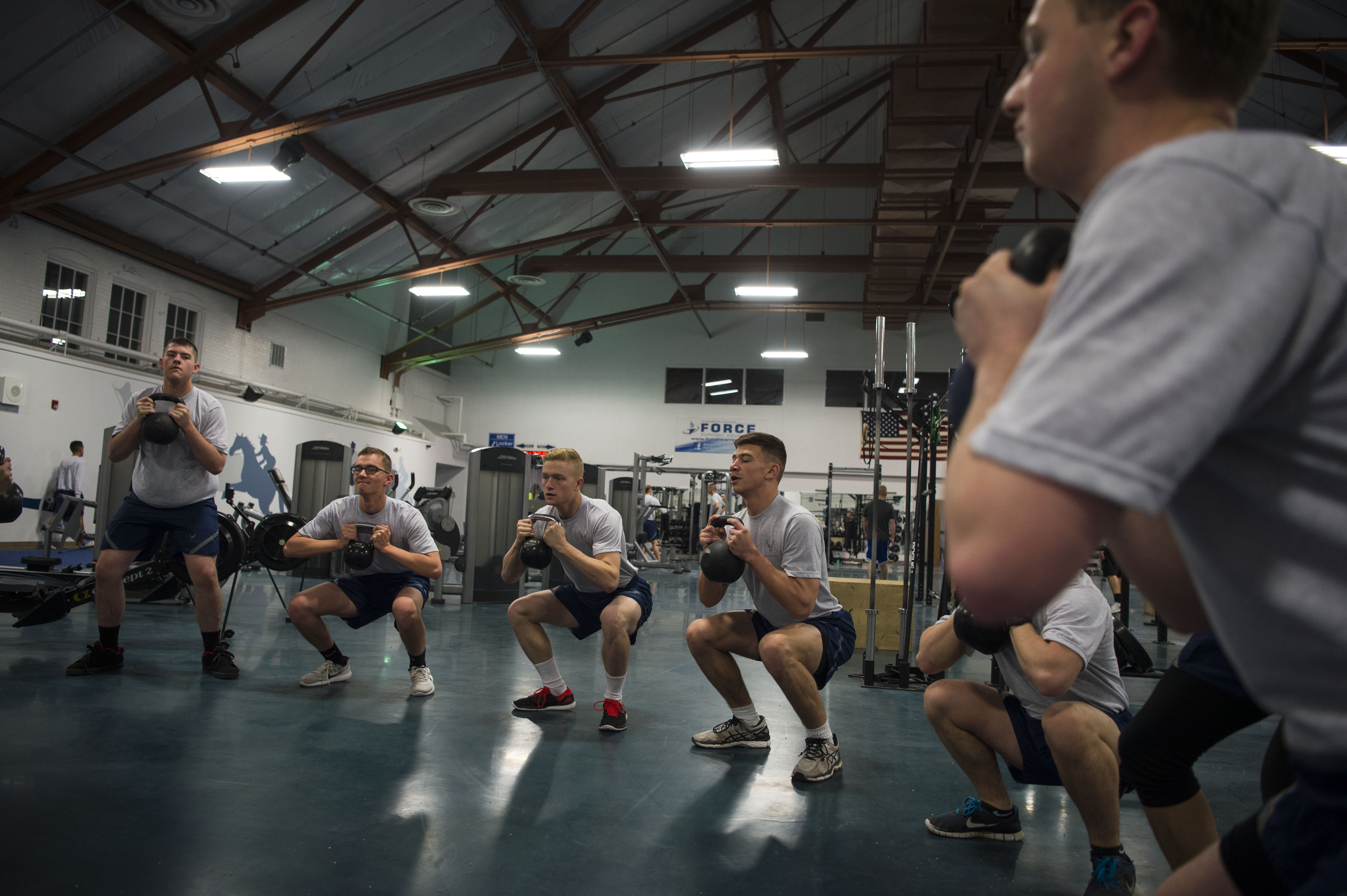 Getting fit to fight with unit PT > F.E. Warren Air Force Base > Features