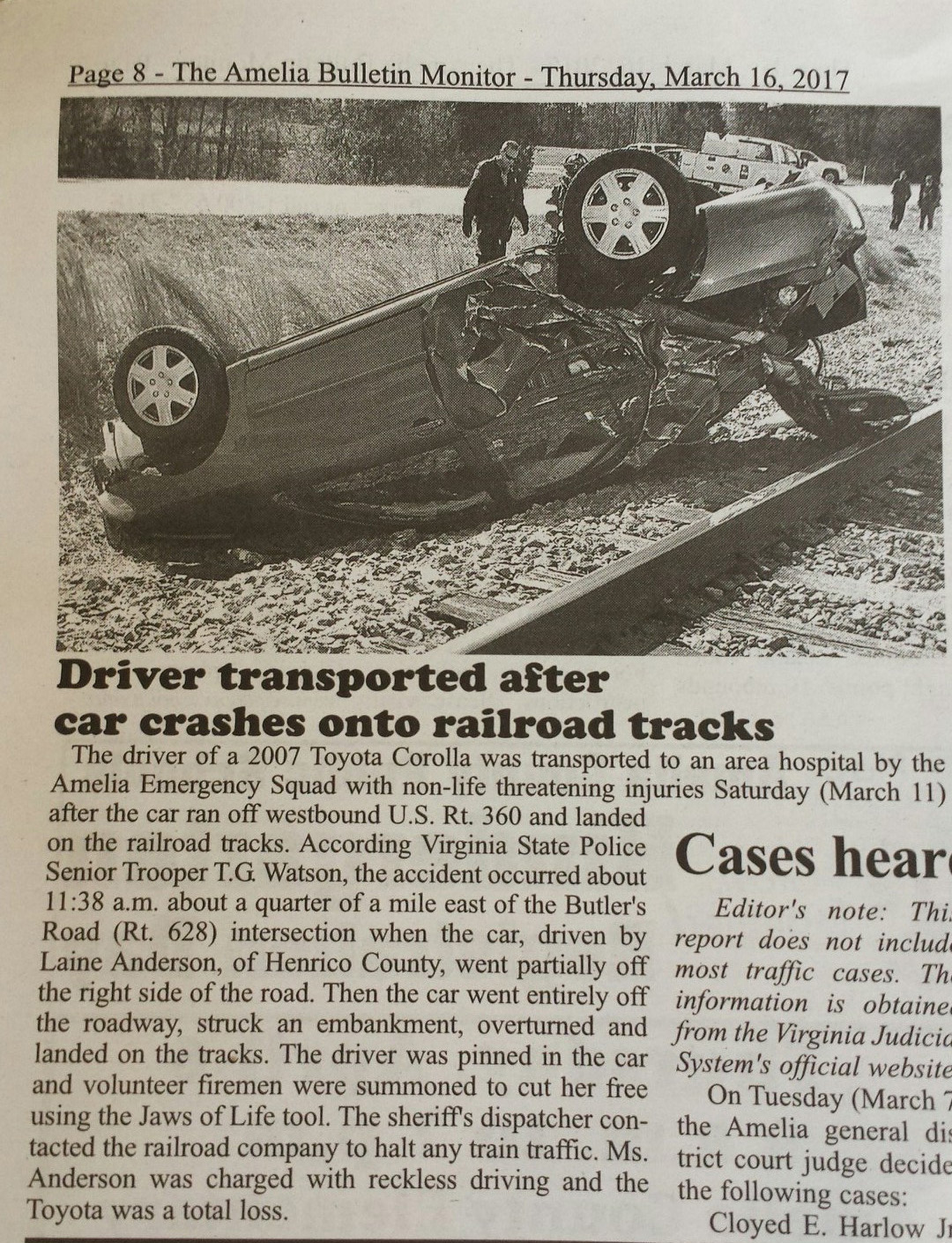 Virginia Small Town Newspaper Clippings