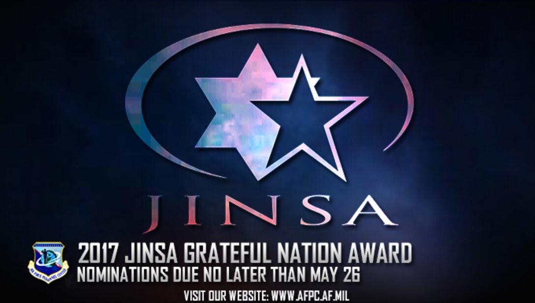 AF seeks 2017 JINSA Grateful Nation Award nominees