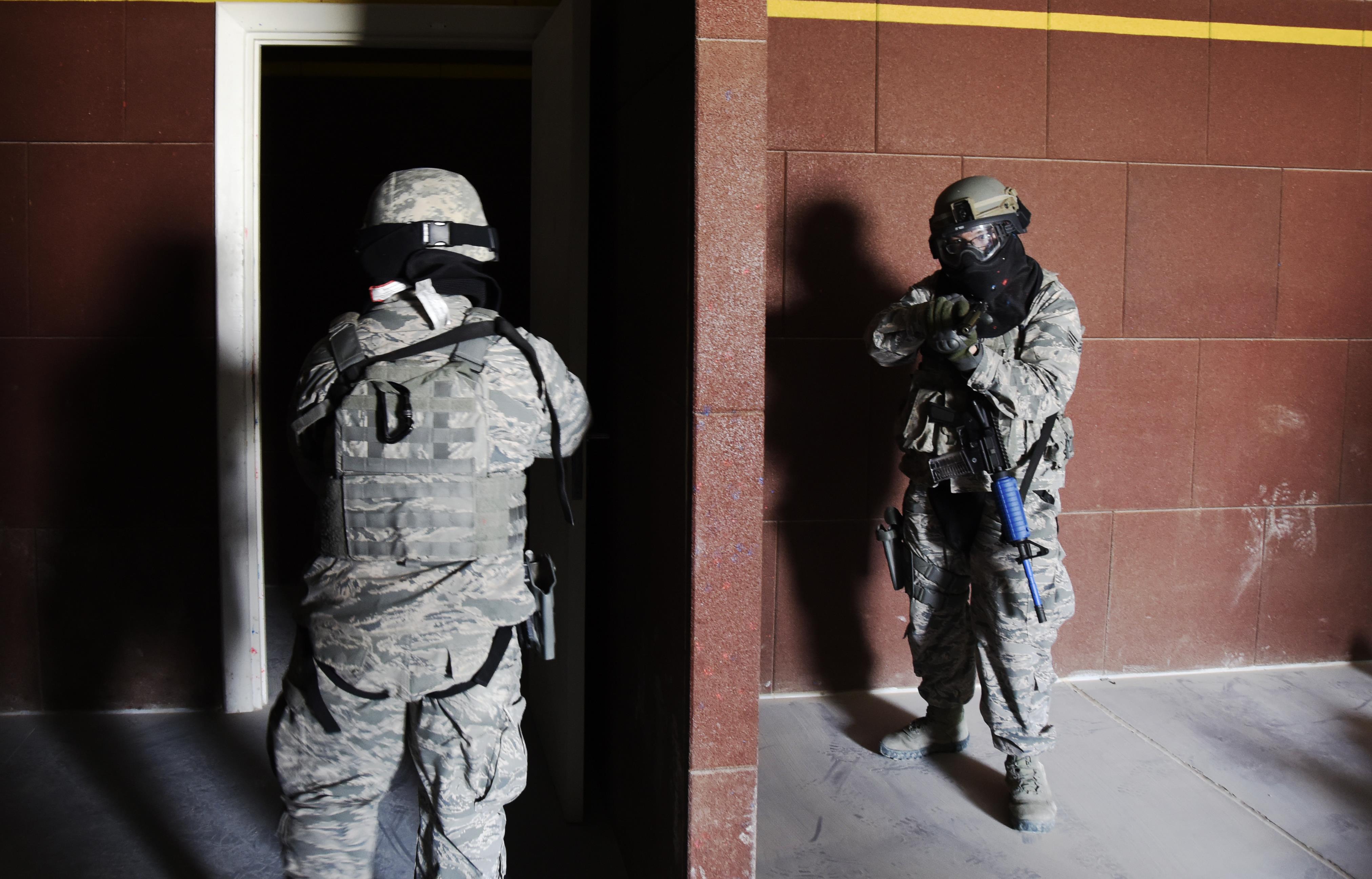 Discipline in defense: Patrol Airmen drill response measures > U.S. Air ...