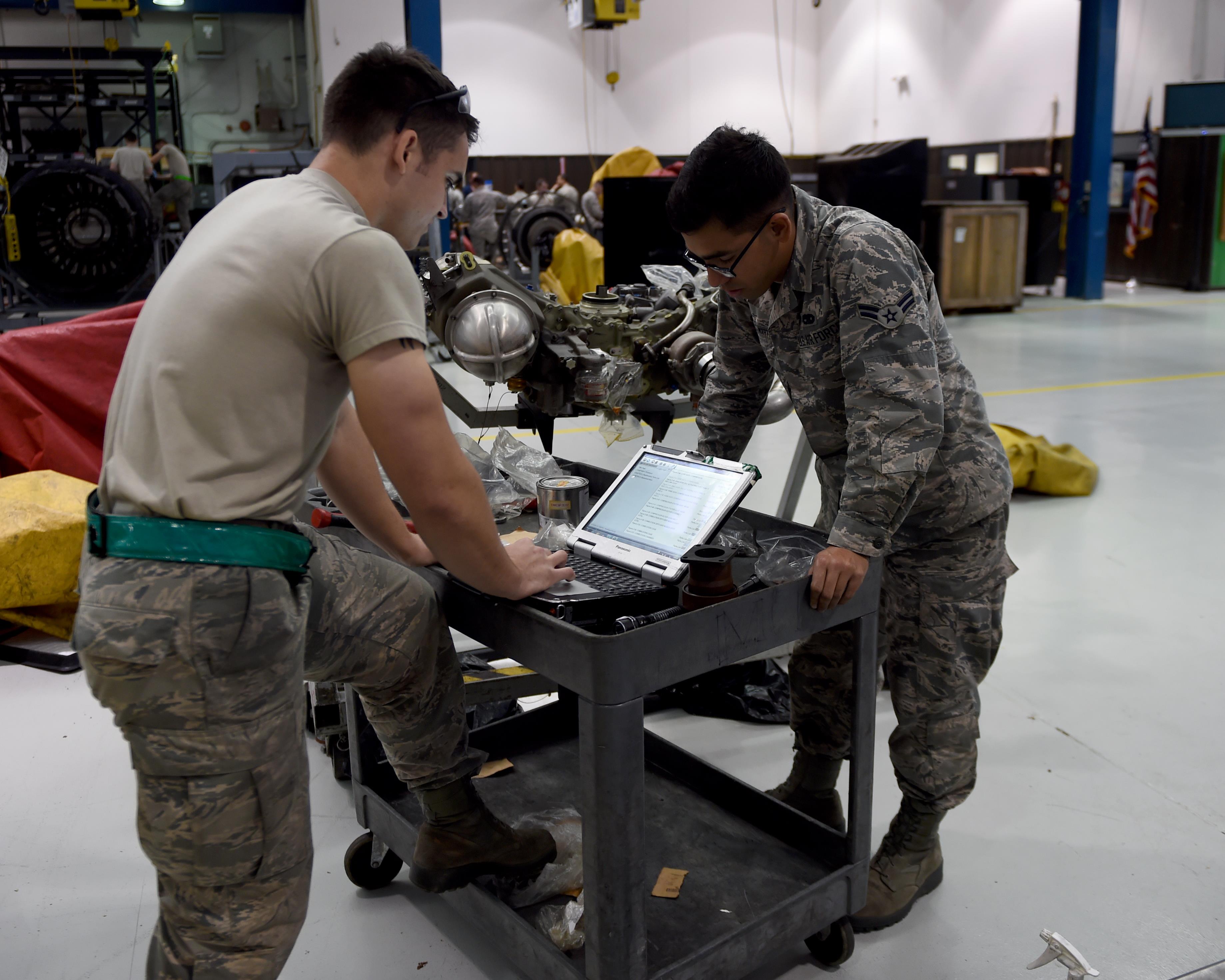 Getting the B-1 ready for takeoff