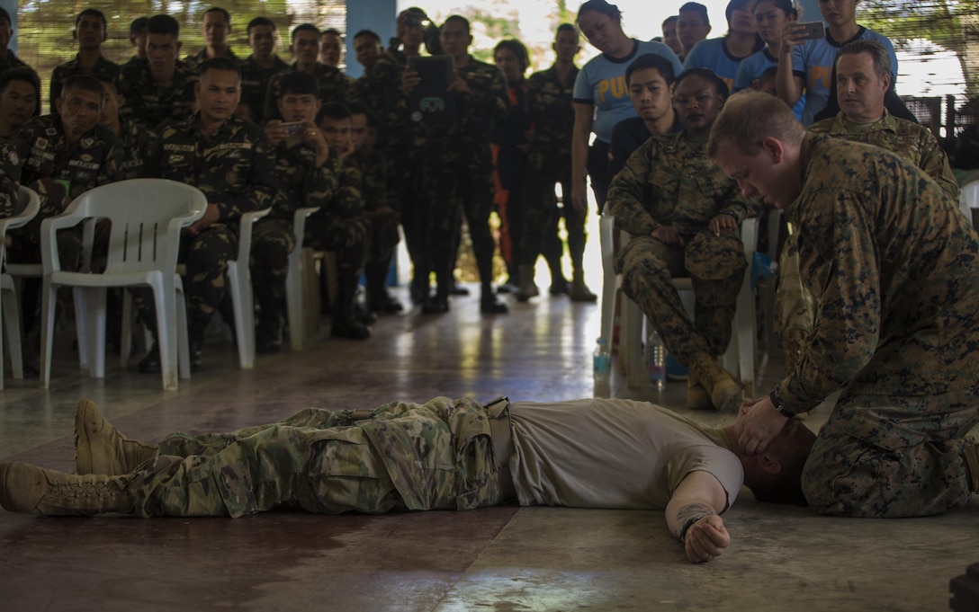 Balikatan: Tactical Combat Casualty Care class ends with Philippine lunch