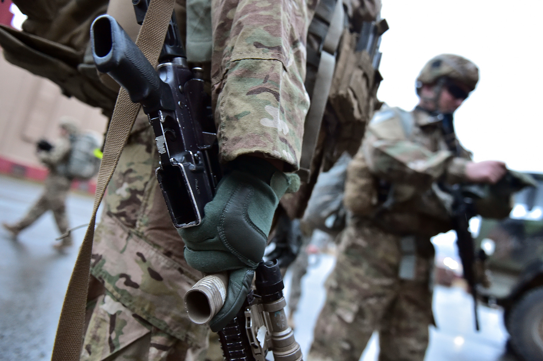 Comanche Paratroopers execute Tactical Foot March
