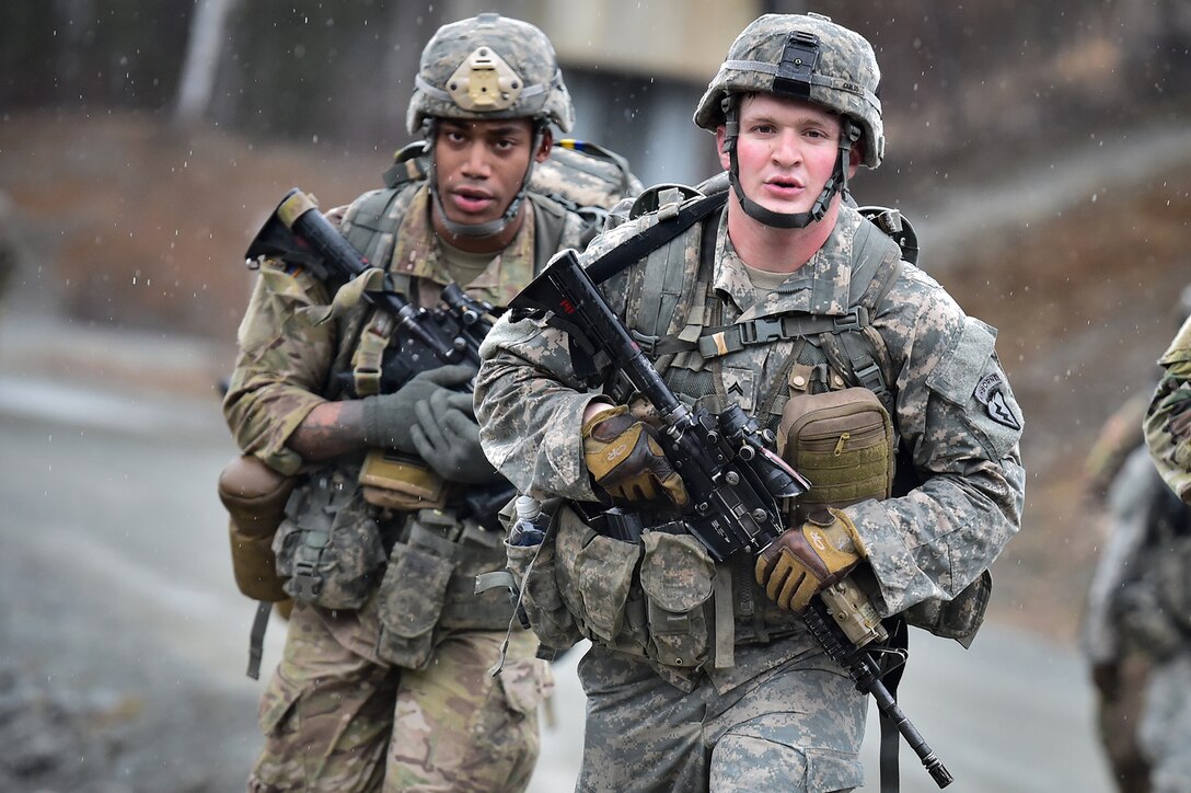Comanche Paratroopers execute Tactical Foot March