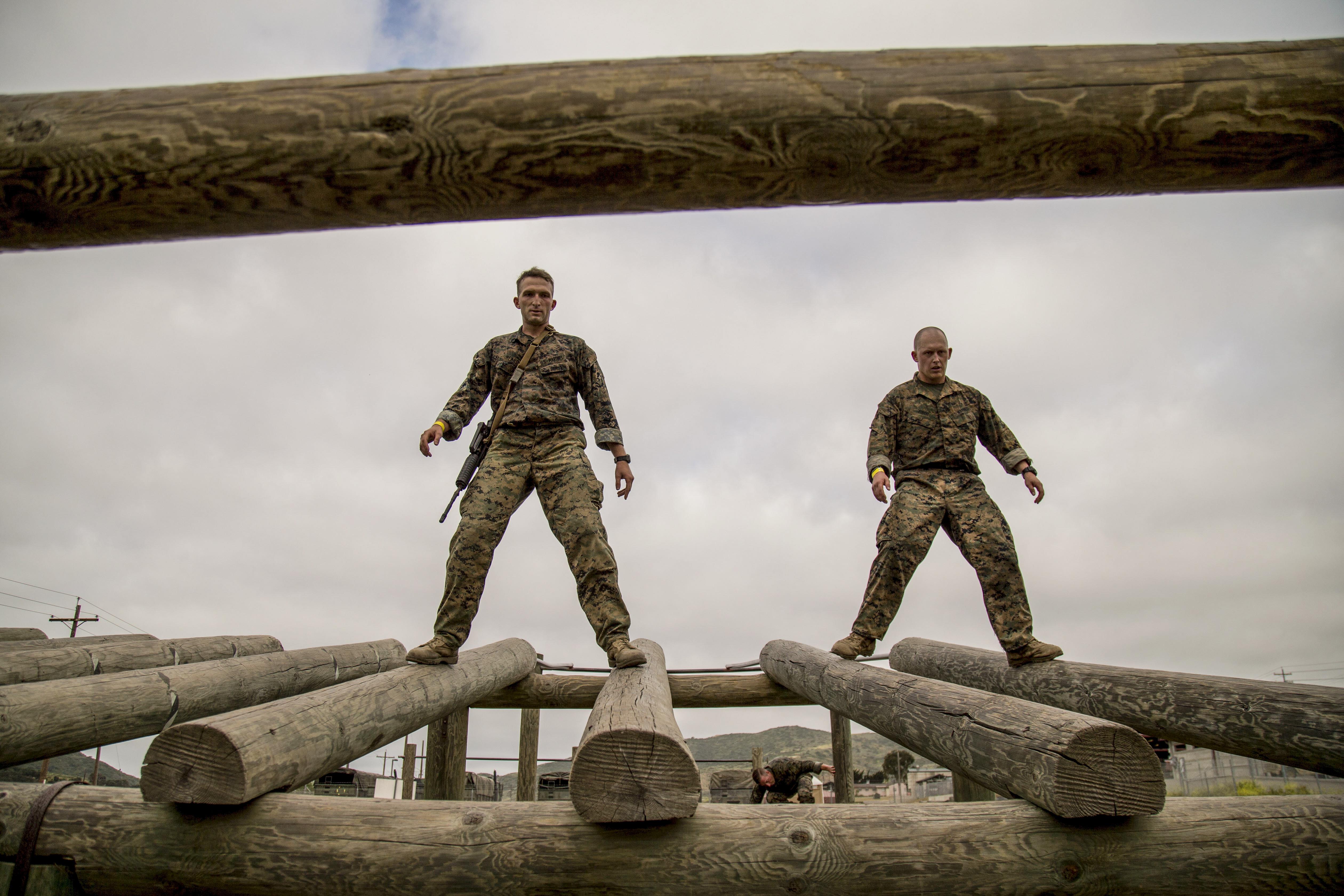 Marine Corps Capt. Cameron Heard, left, and Staff Sgt. Michael Birch ...