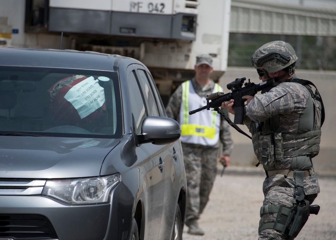 387 ESFS conducts FPCON delta exercise