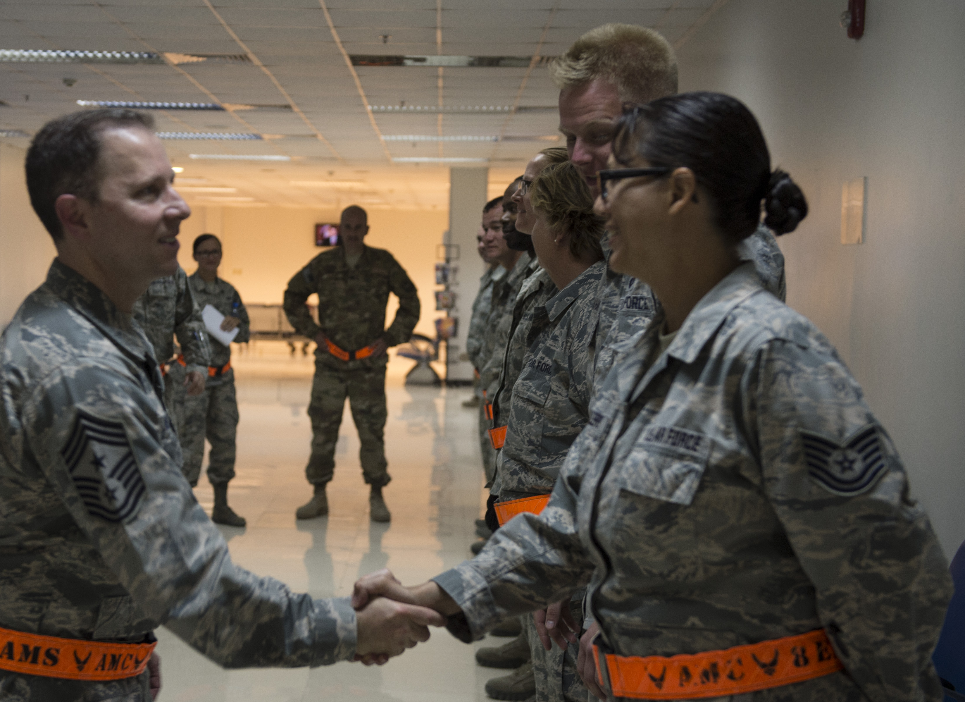 AMC Command Chief visits the 8th Expeditionary Air Mobility Squadron ...