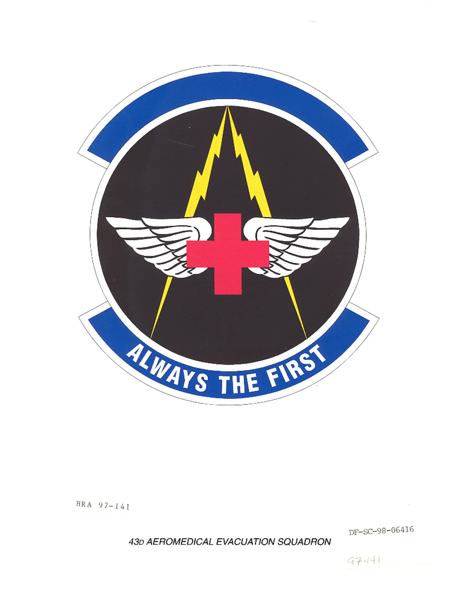 43 Aeromedical Evacuation Squadron (AMC) > Air Force Historical ...