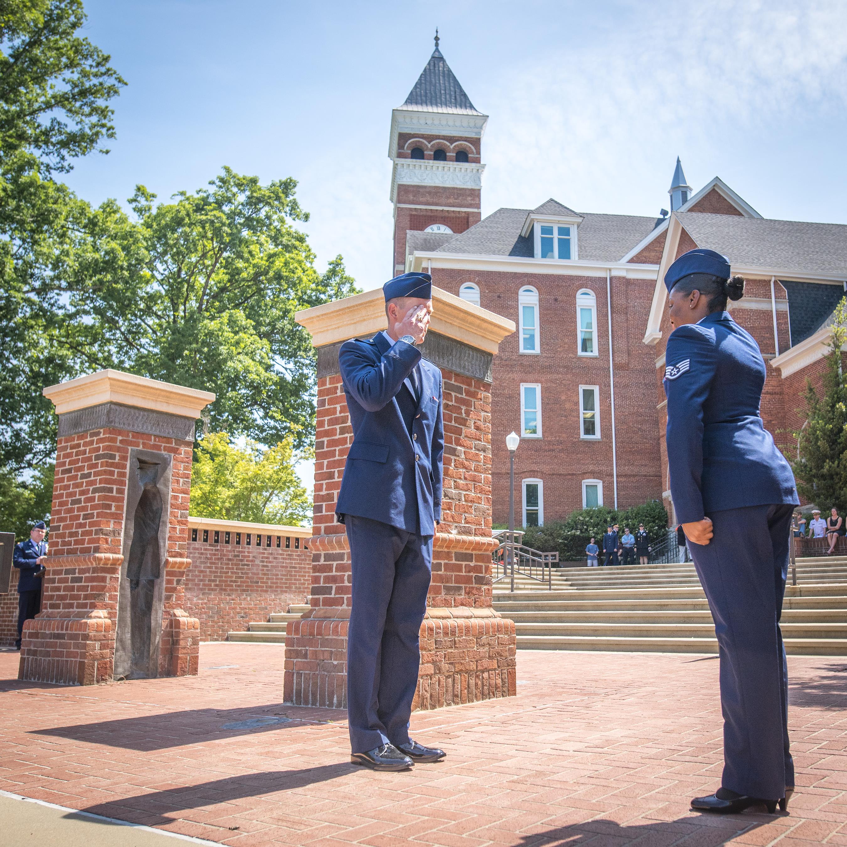 Mac Lain first salute