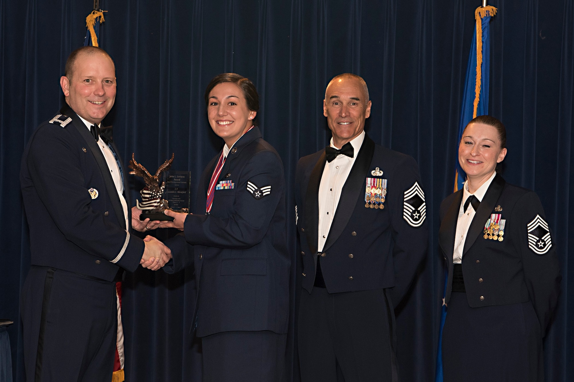 Levitow award winner > Peterson and Schriever Space Force Base > Display