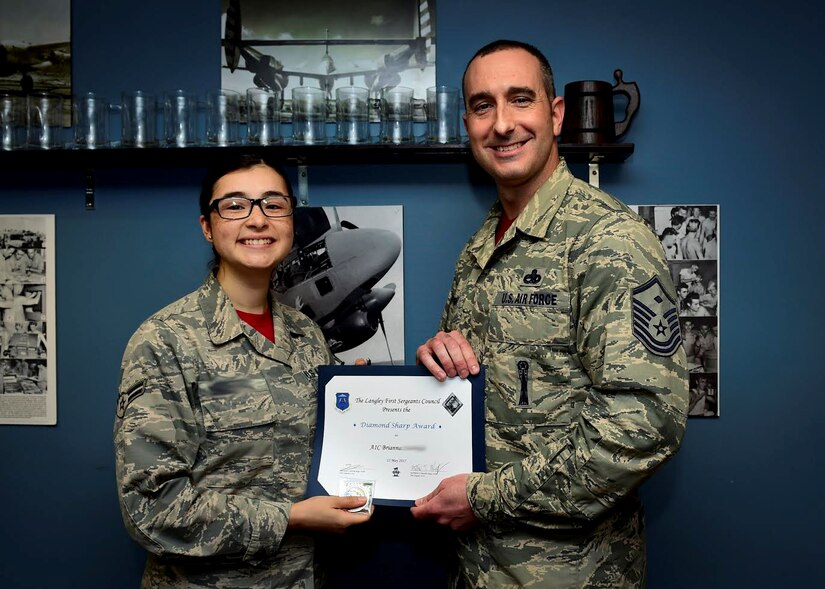 Airmen deemed ‘diamond sharp,’ receives award > Joint Base Langley ...