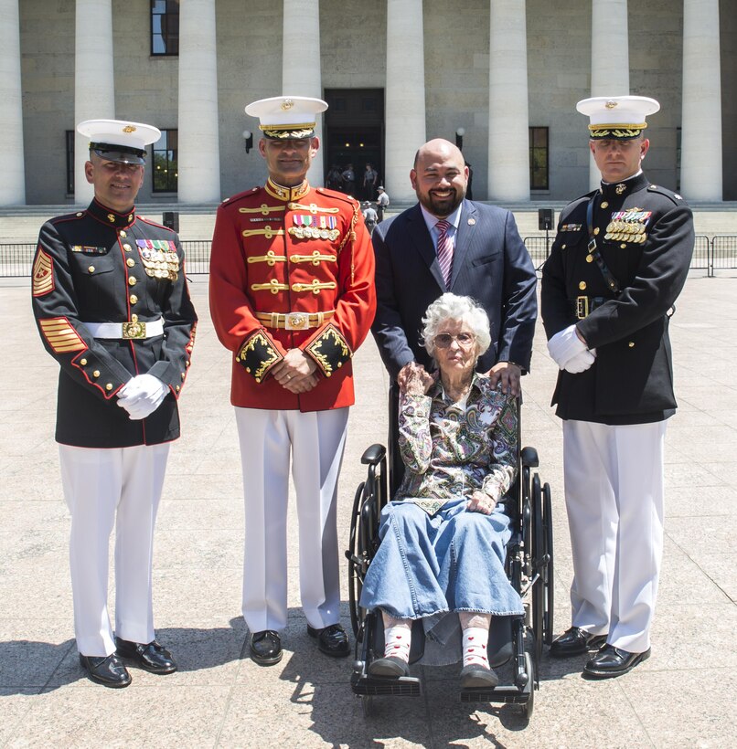 Ohio Statehouse Battle Color Ceremony