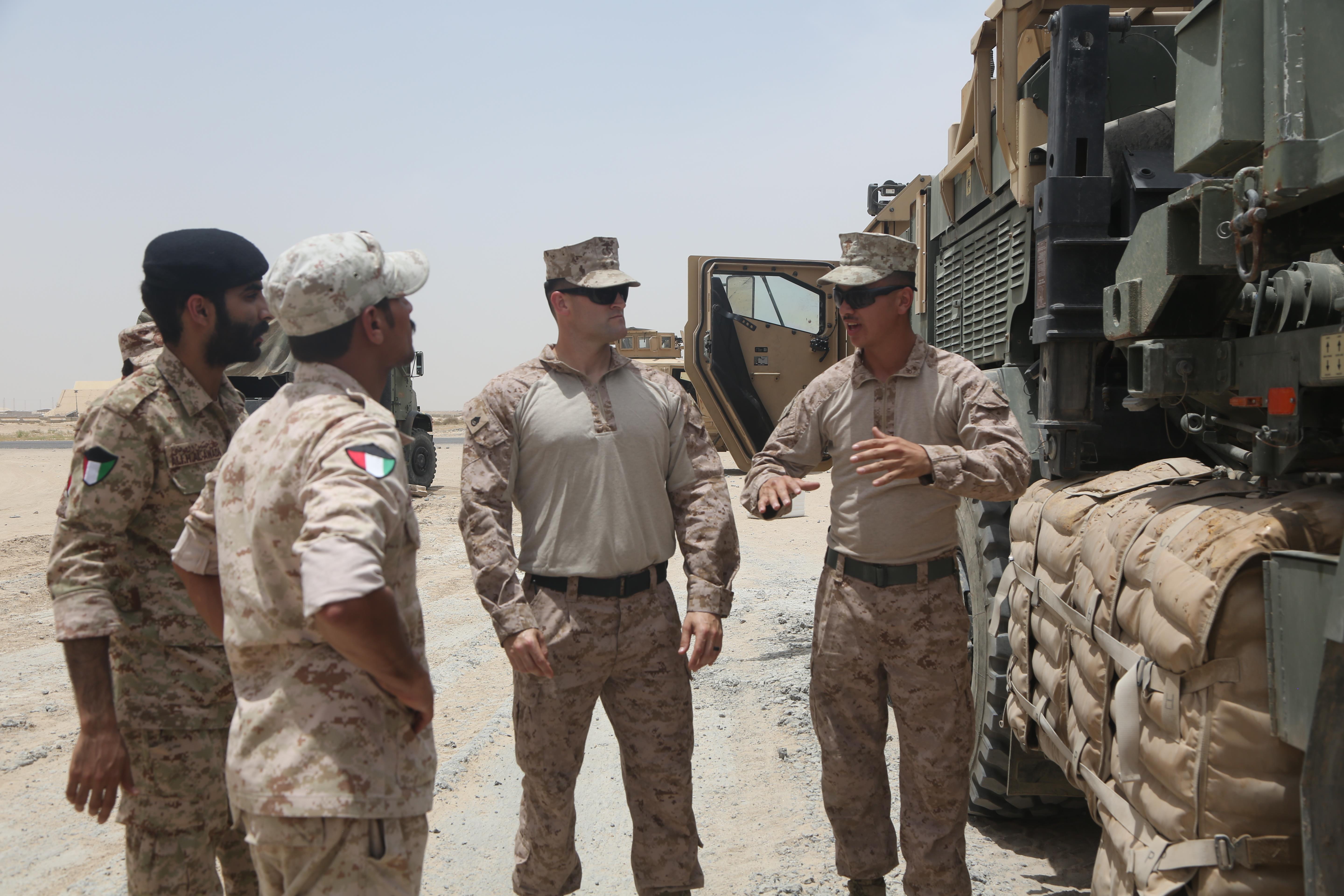 Wheel it Together: SPMAGTF-CR-CC conducts convoy training with Kuwaiti Army