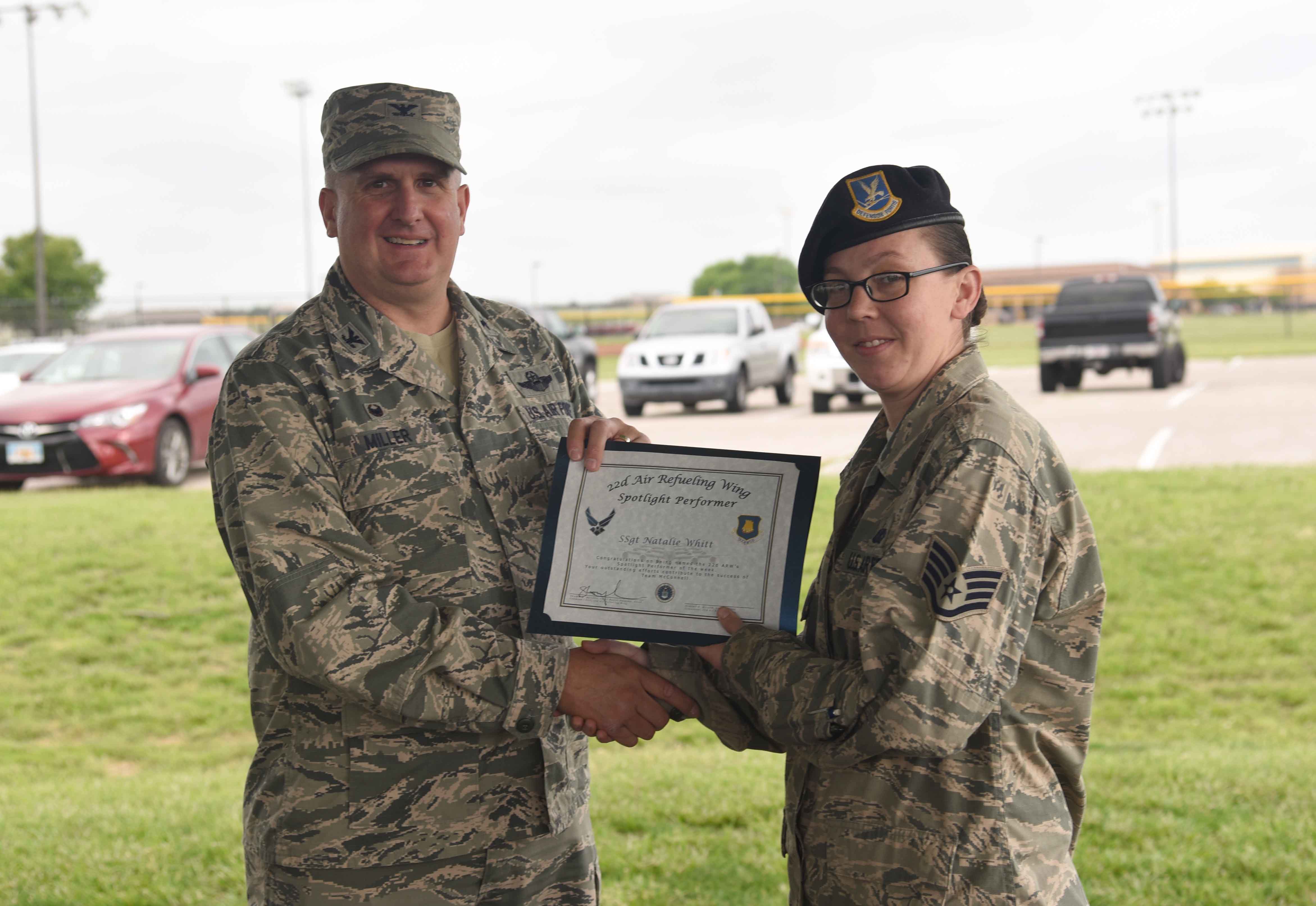 22nd SFS Airman earns spotlight performer > McConnell Air Force Base > News