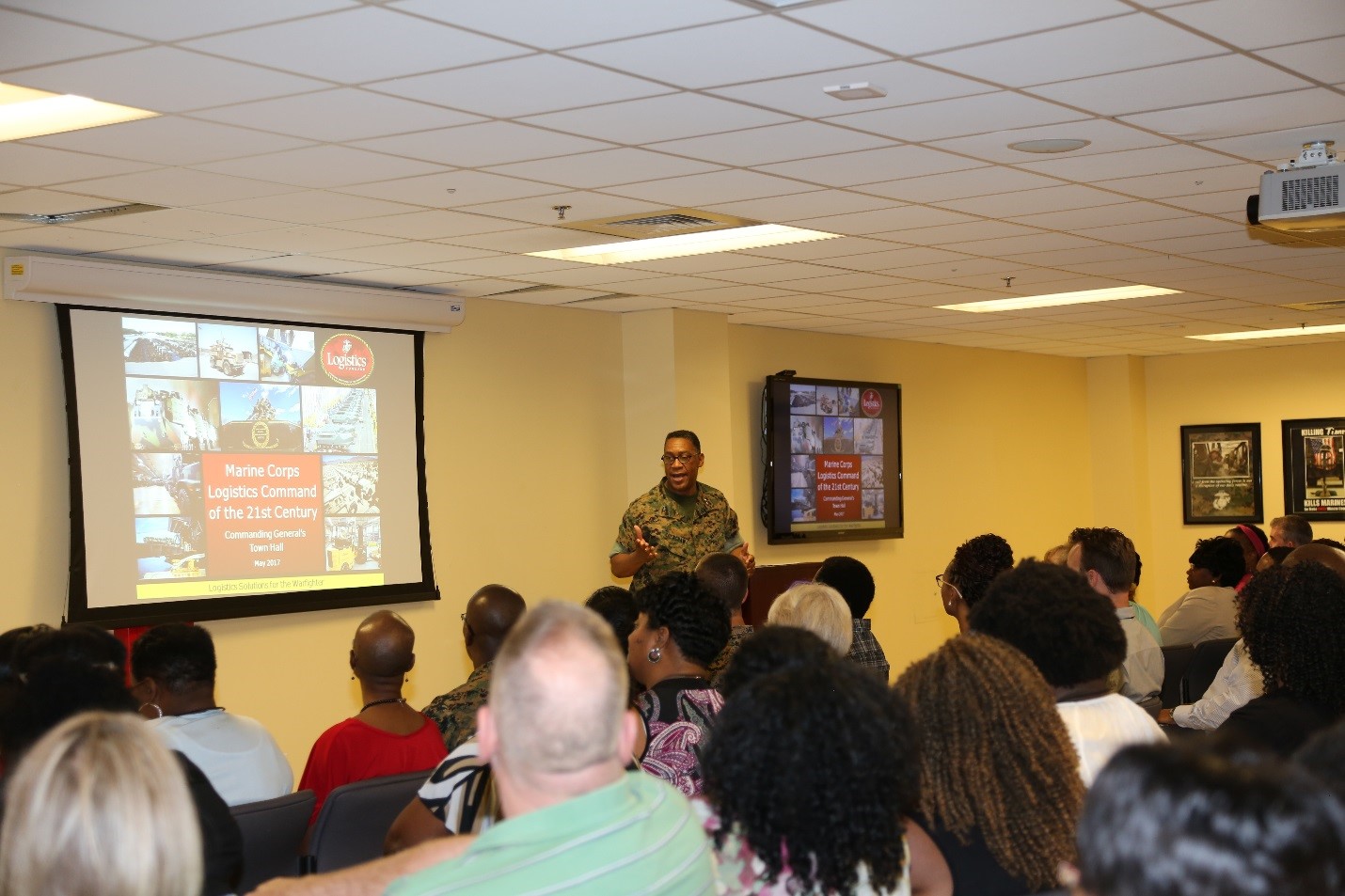 Major General Craig C. Crenshaw, Commanding General, LOGCOM, conducts ...