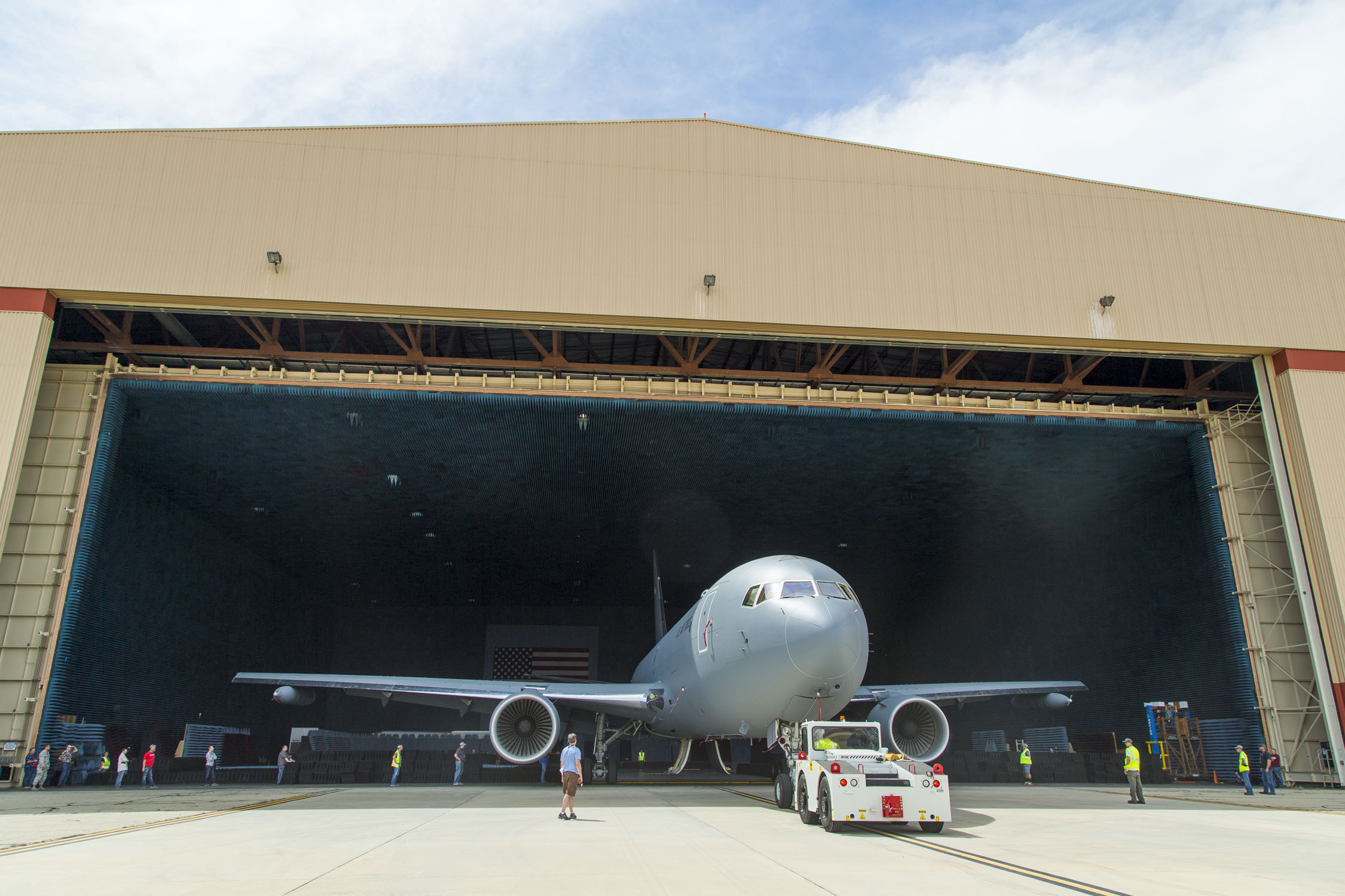 KC-46 Pegasus undergoes testing in Benefield Anechoic Facility ...