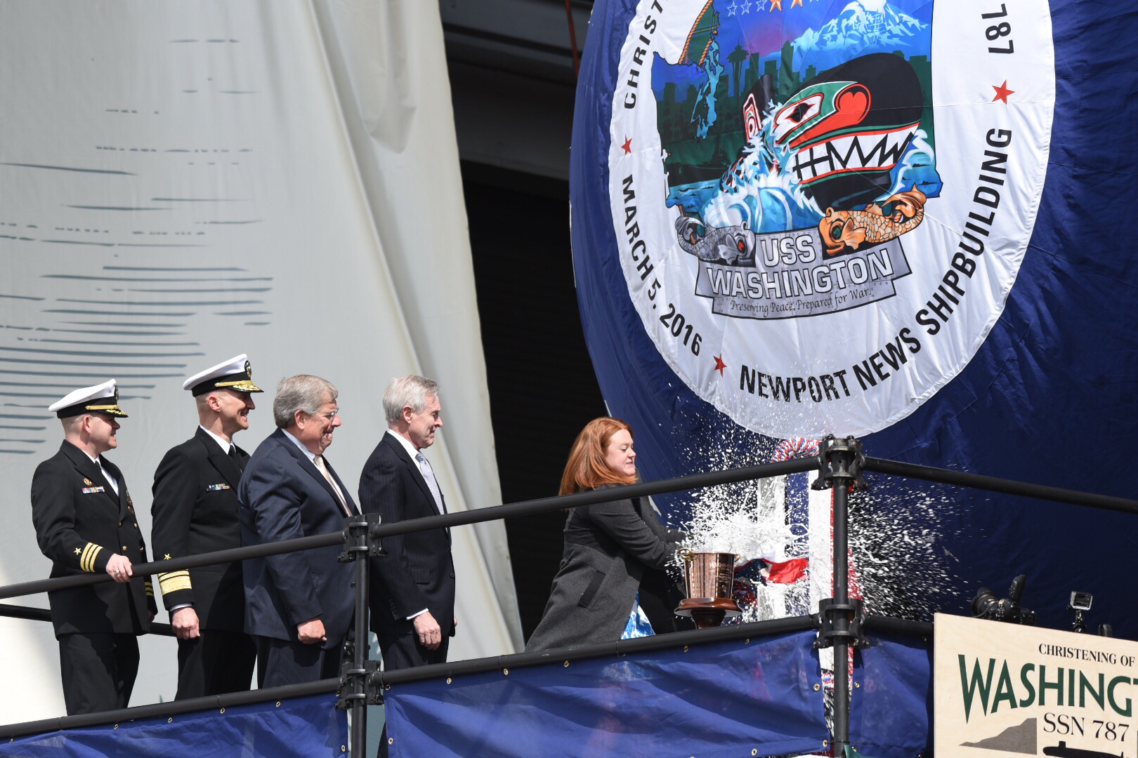 USS Washington (SSN 787) Christening