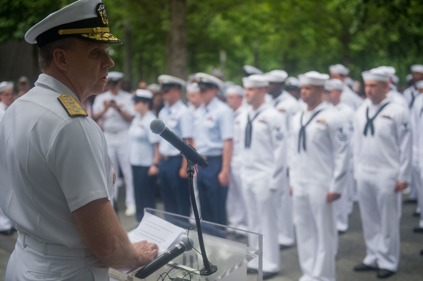 Sailors, Coast Guardsmen Promoted, Re-enlisted at 9/11 Memorial ...